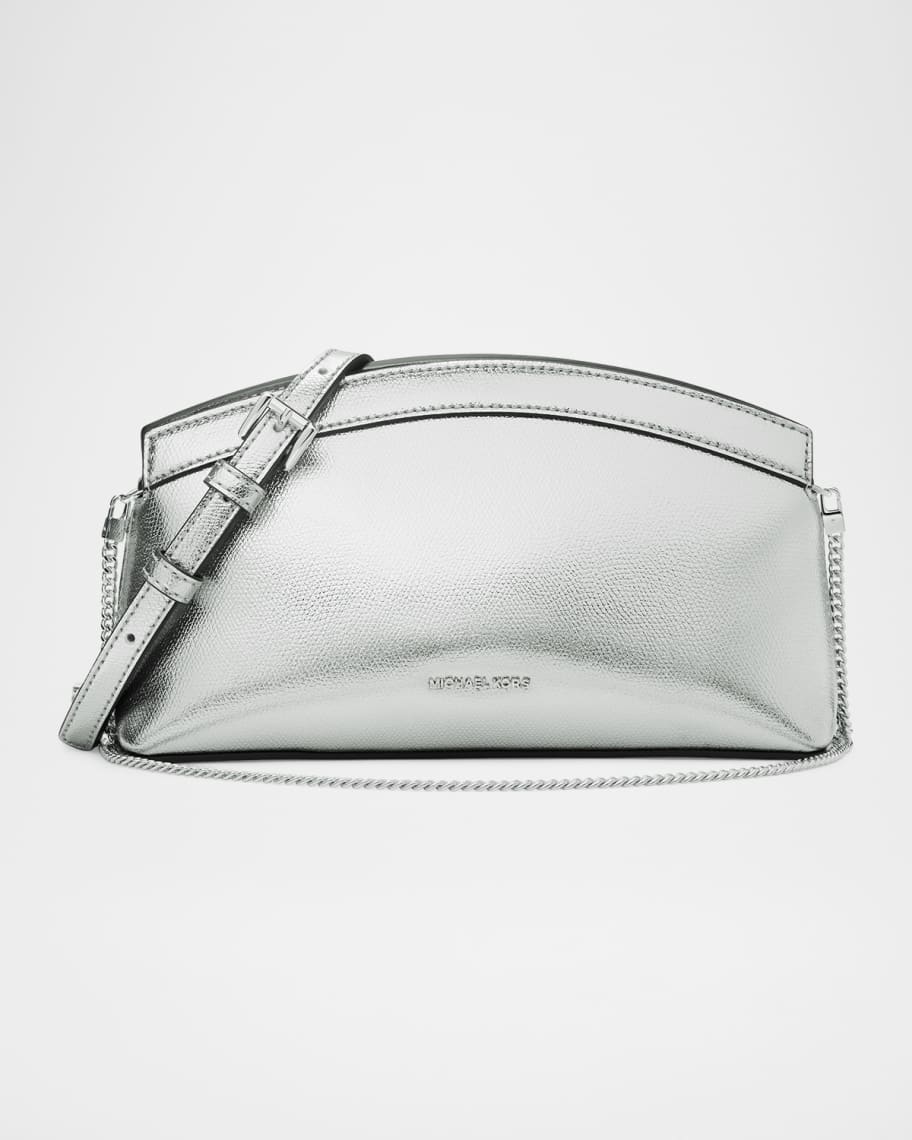 MICHAEL Michael Kors Athena Small Metallic Leather Dome Convertible ...