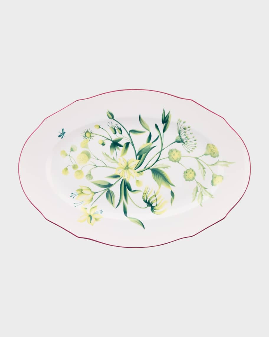 GINORI 1735 Florenza Acanto Oval Platter | Neiman Marcus