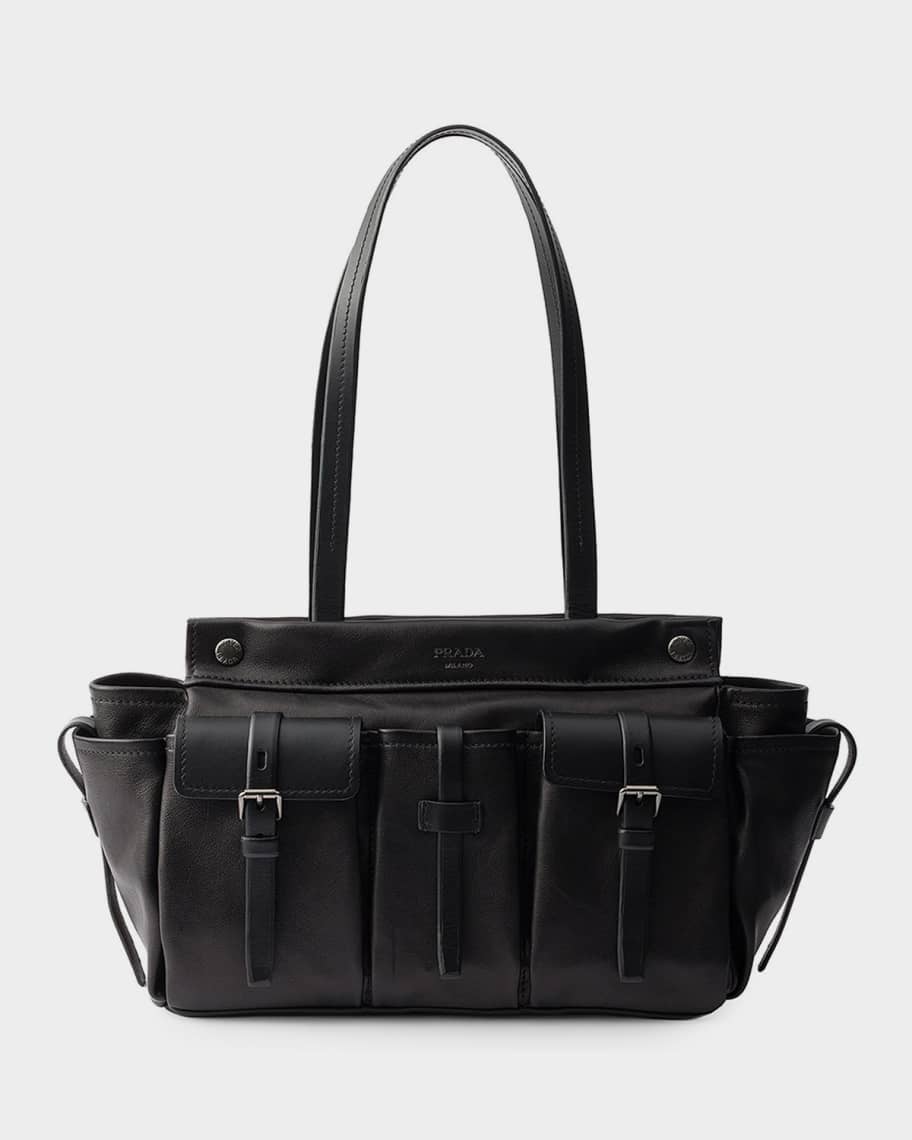 Prada Route Large Leather Bag | Neiman Marcus