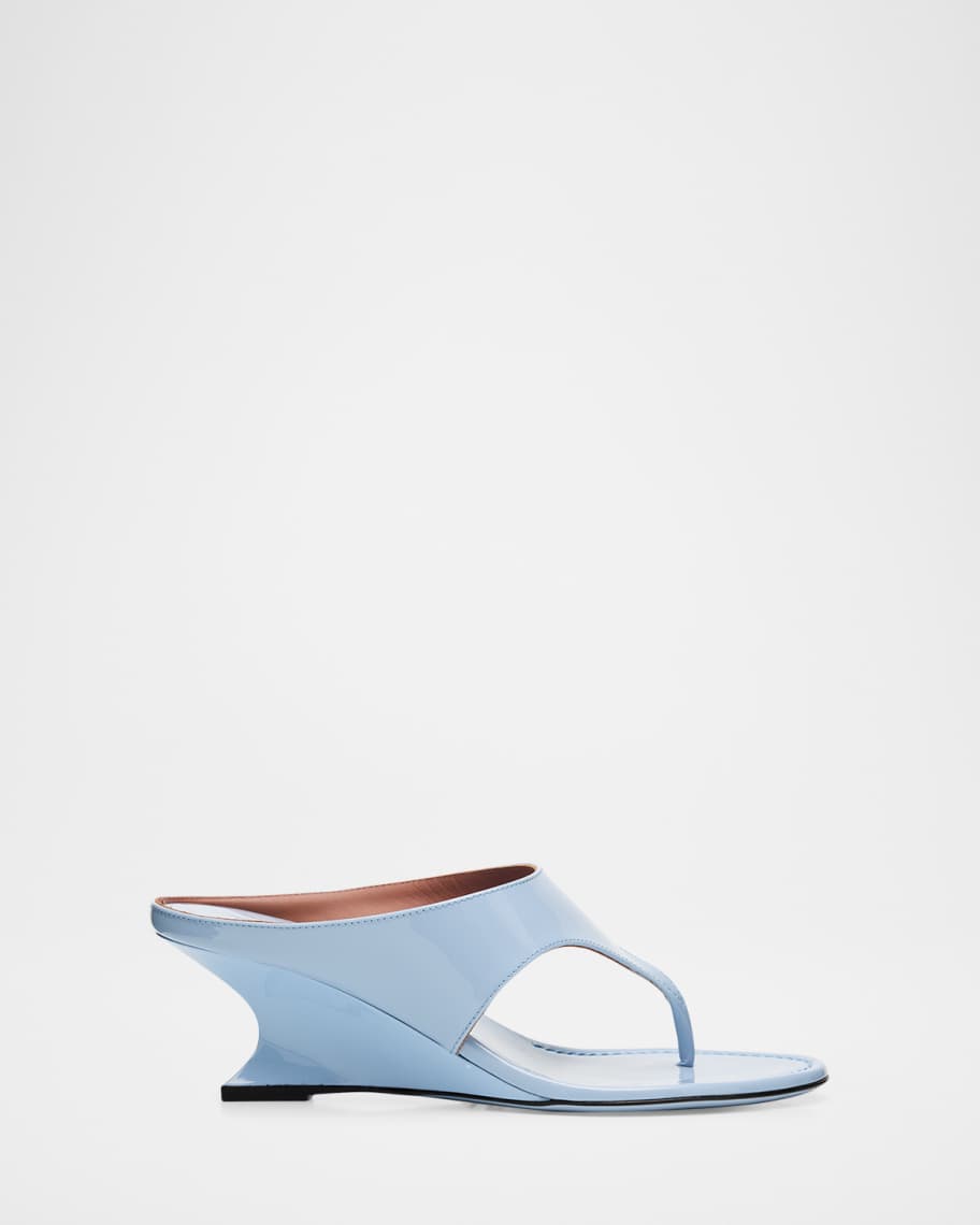 Paris Texas Nina Patent Leather Thong Mule Sandals | Neiman Marcus