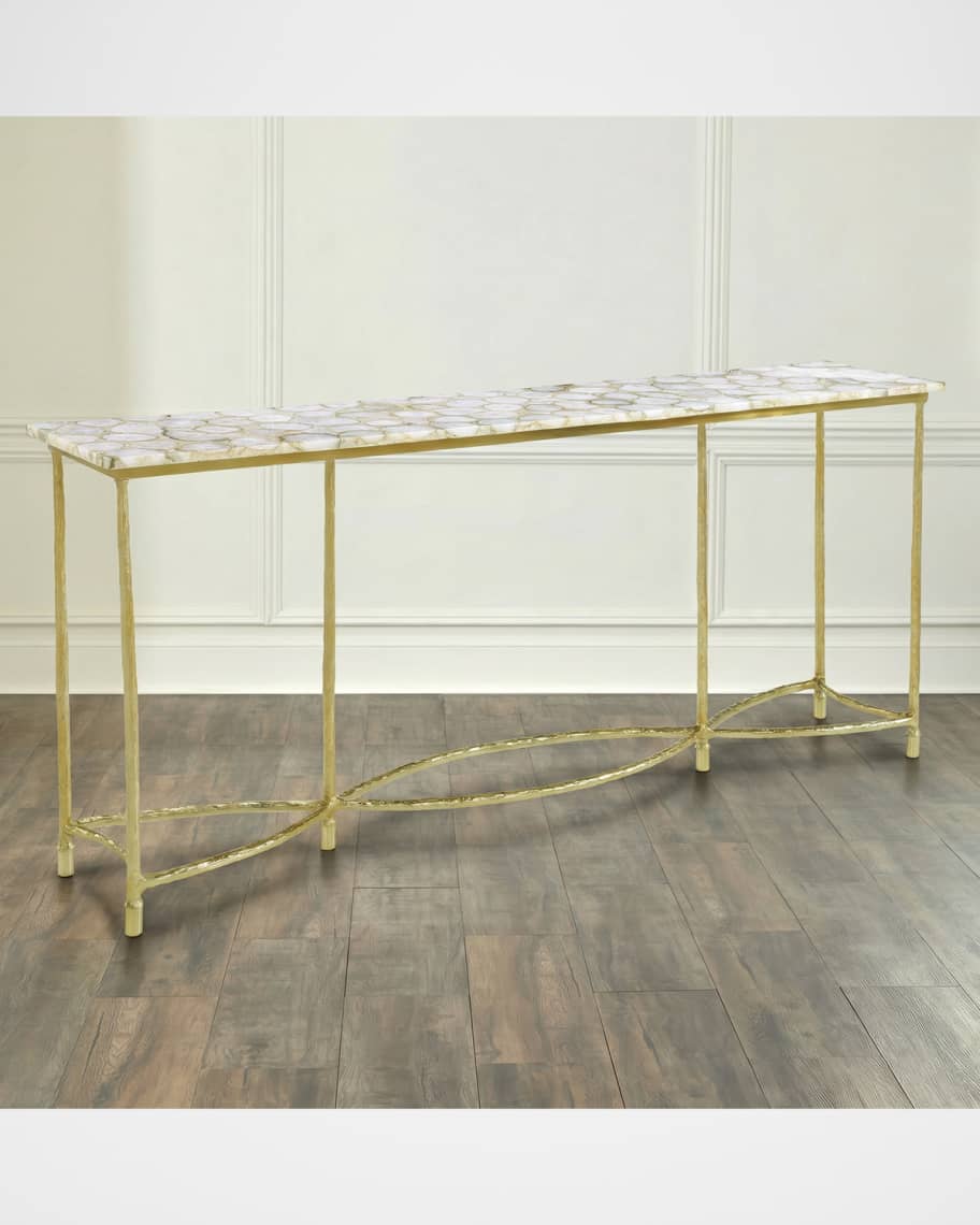 John-Richard Collection Nara Agate Console | Neiman Marcus