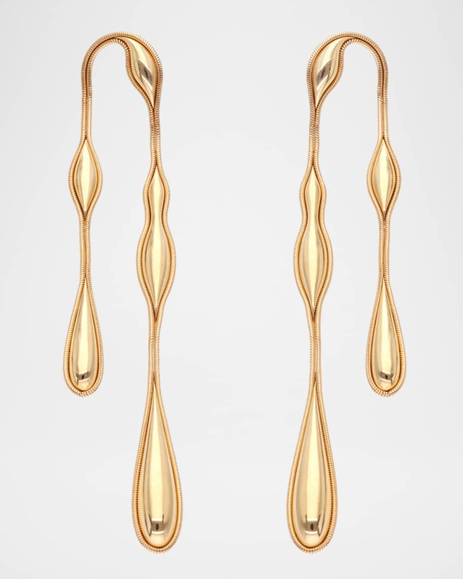 Fernando Jorge Fluid 18K Yellow Gold Doubled Earrings | Neiman Marcus