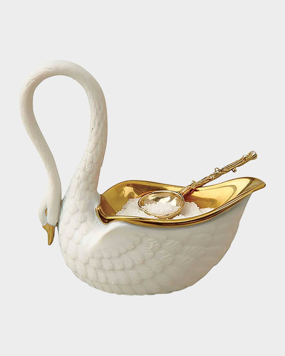 L'Objet White Swan Salt Cellar | Neiman Marcus