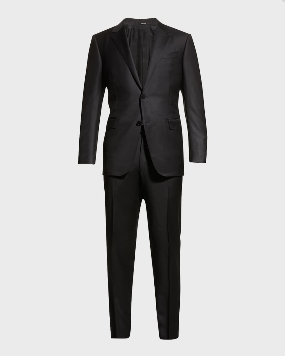 ZEGNA Men's Trofeo Milano Two-Piece Wool Regular-Fit Suit | Neiman Marcus