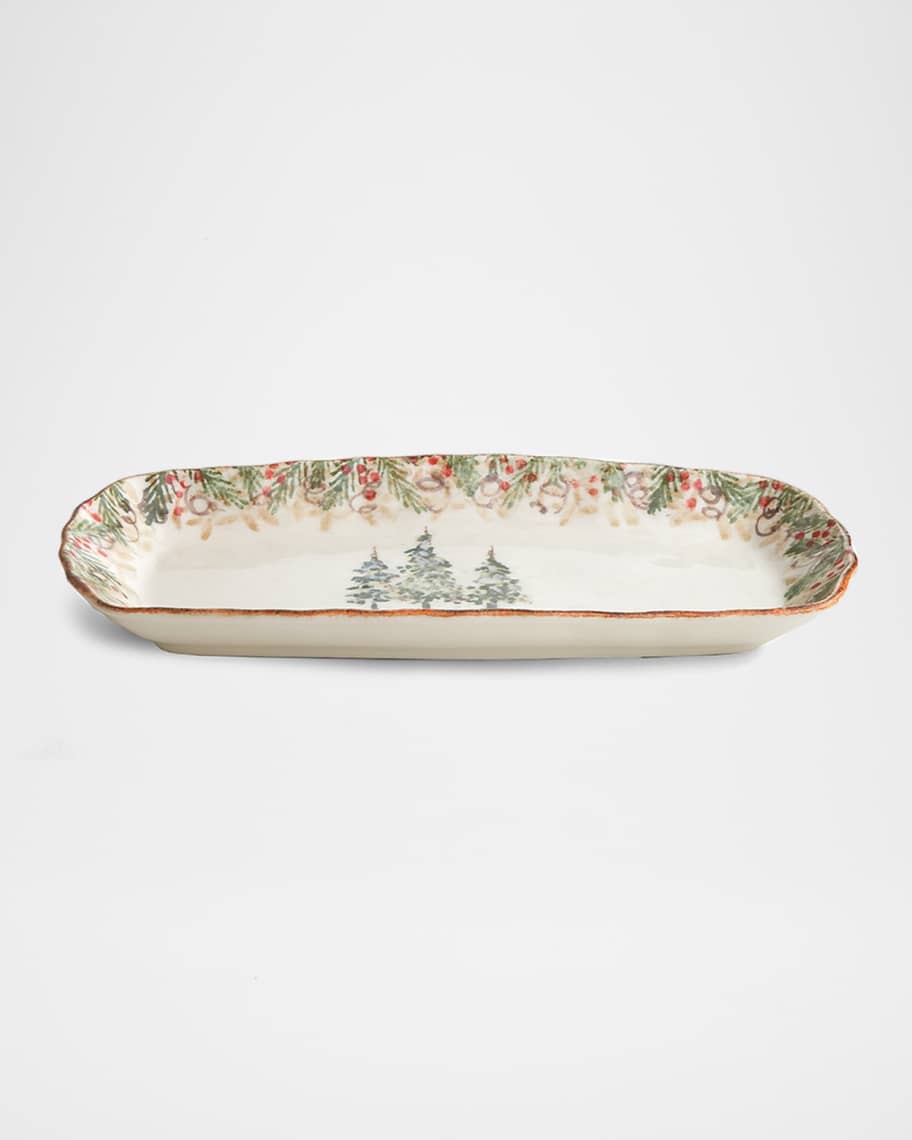 Arte Italica Natale Rectangular Tray | Neiman Marcus