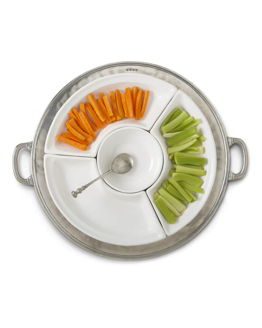 Match Convivio Round Sectional Platter | Neiman Marcus