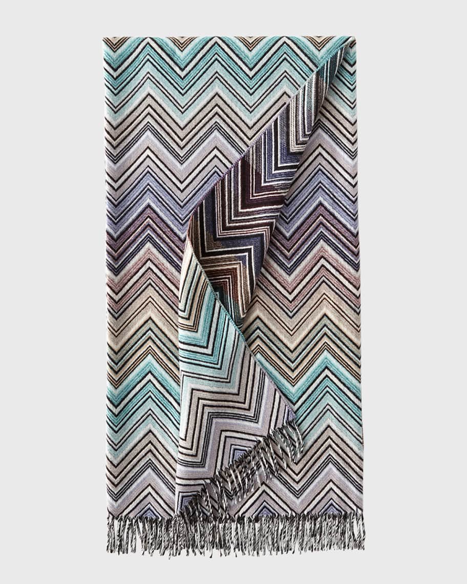 Missoni Home Perseo Zigzag Wool/Cashmere Throw, 51" x 75" | Neiman Marcus