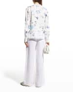 120% Lino Wide-Leg Linen Pants | Neiman Marcus