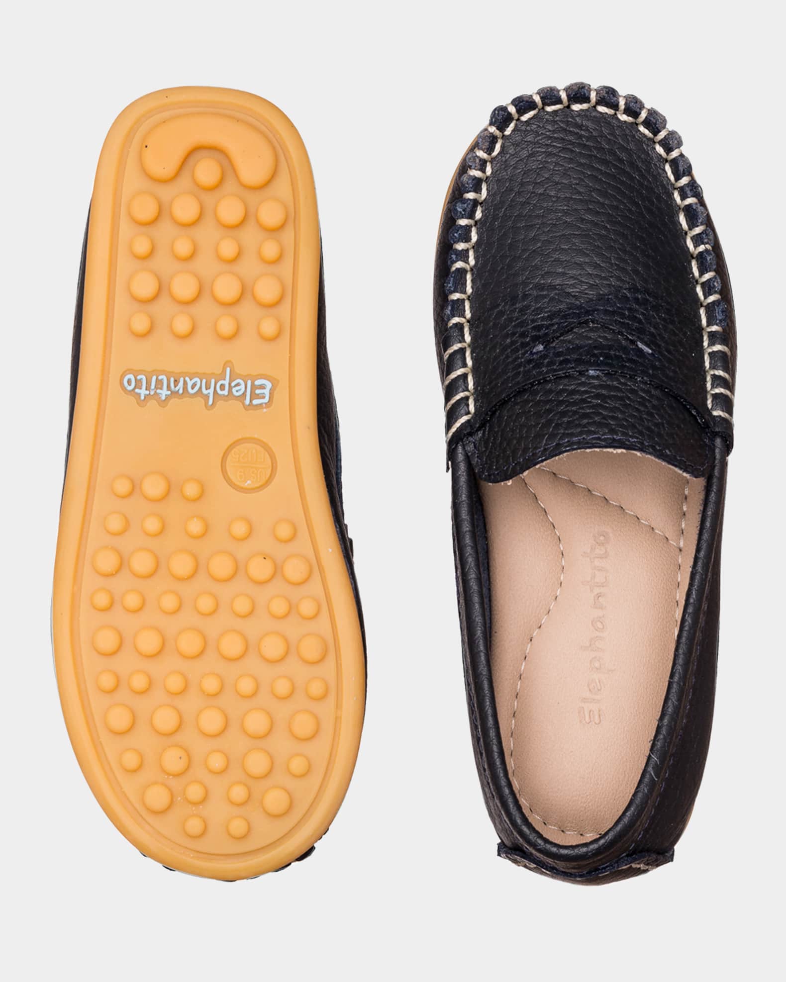 Elephantito Boy's Alex Leather Driver Loafers, Toddler/Kids | Neiman Marcus