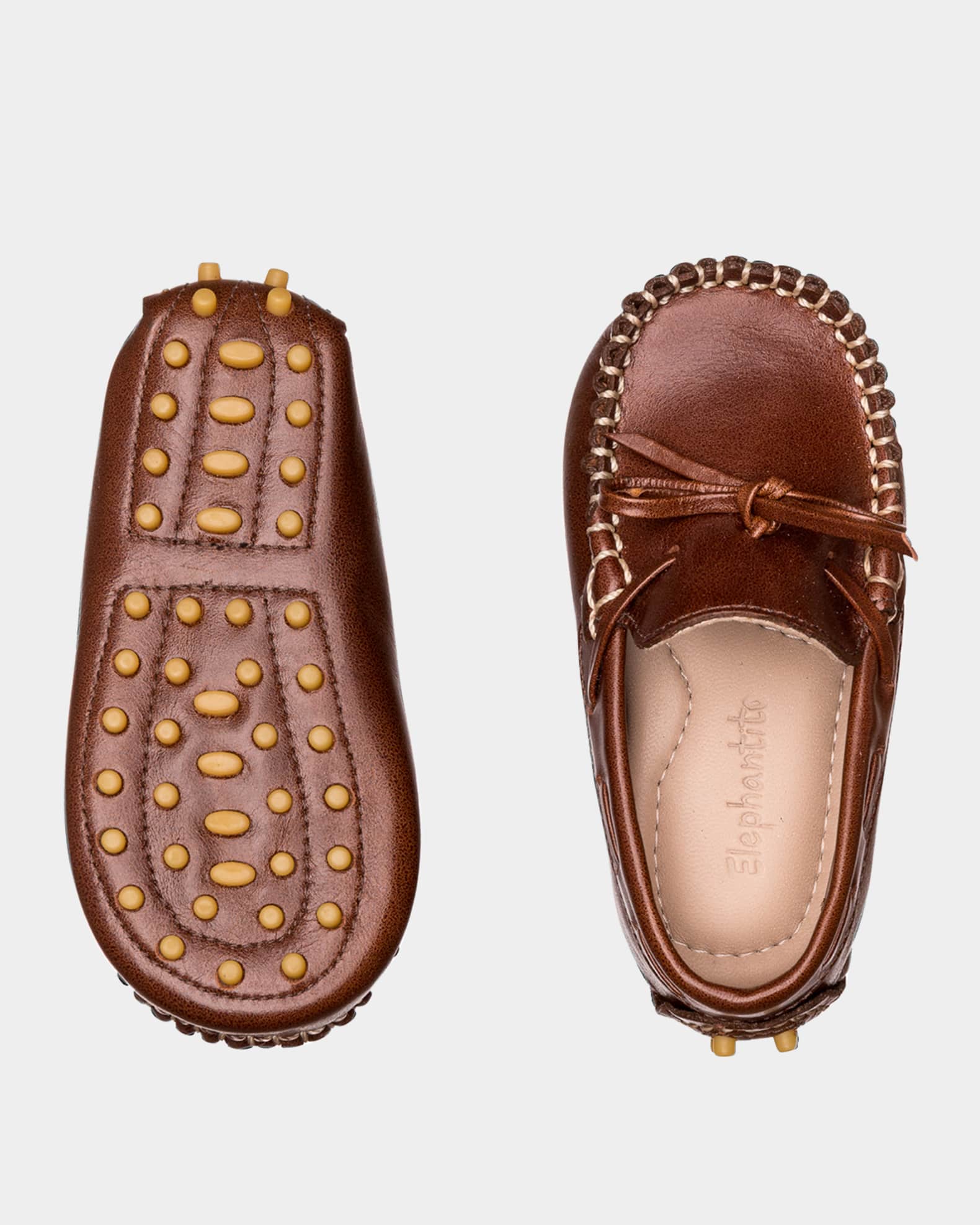 Elephantito Boys' Leather Driver Loafers, Baby | Neiman Marcus