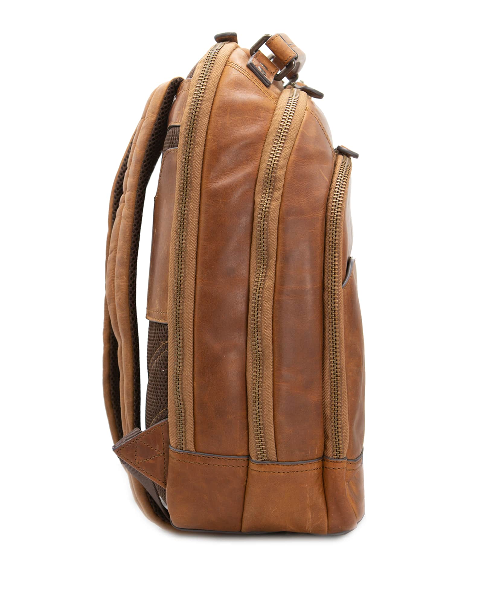 Frye Men's Logan Leather Multi-Zip Backpack | Neiman Marcus