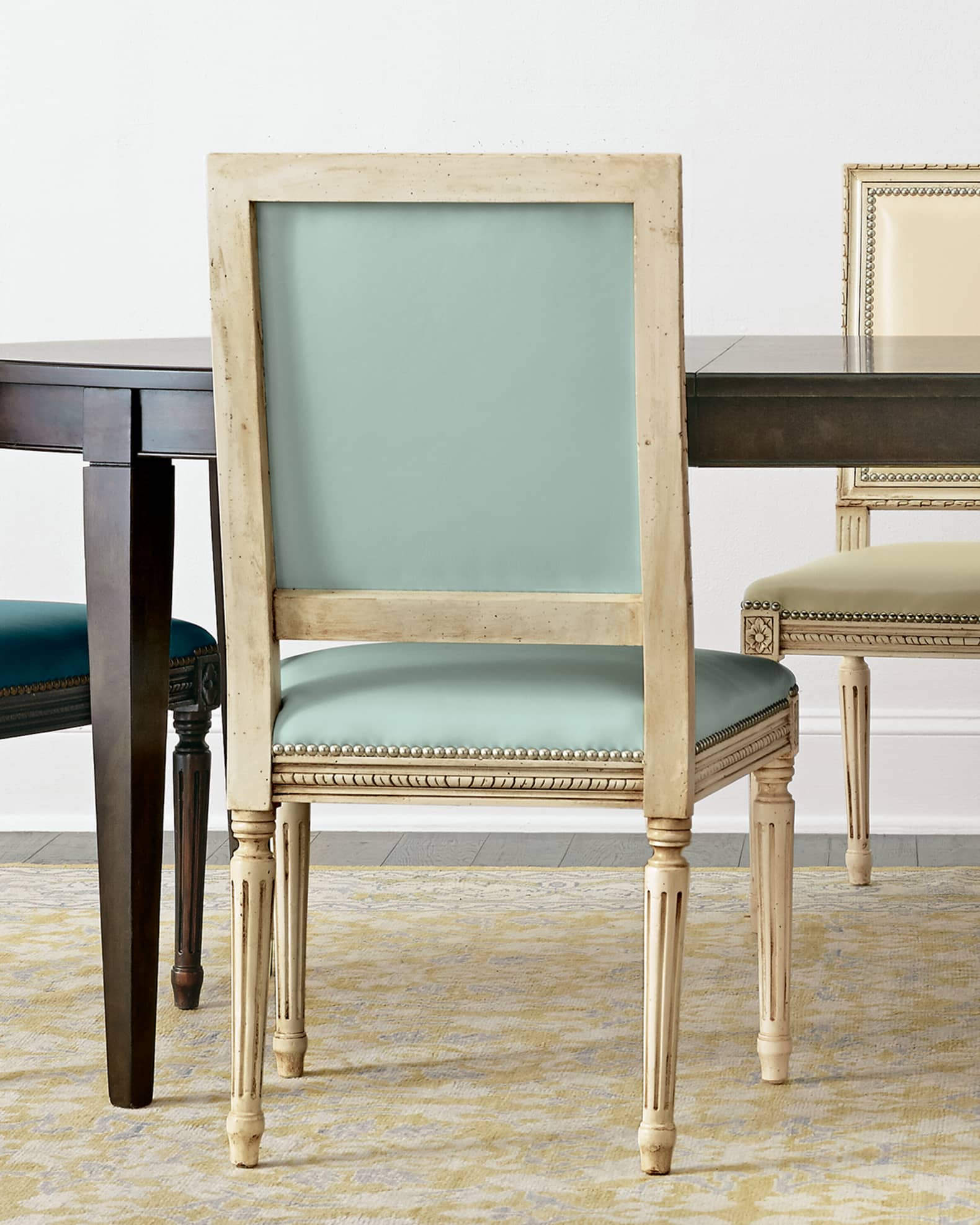 Massoud Ingram Leather Dining Chair | Neiman Marcus