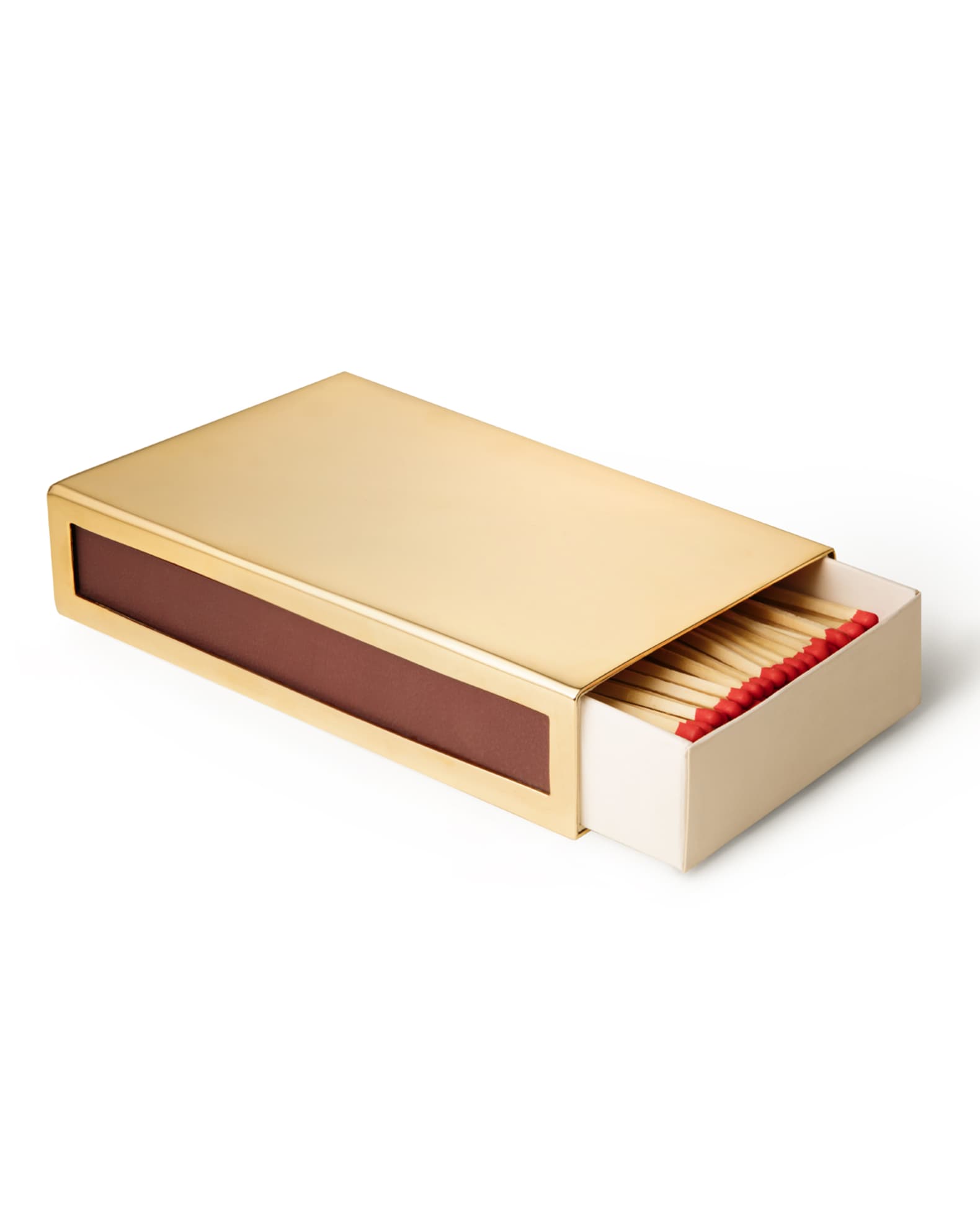AERIN Oversized Gold Matchbox | Neiman Marcus
