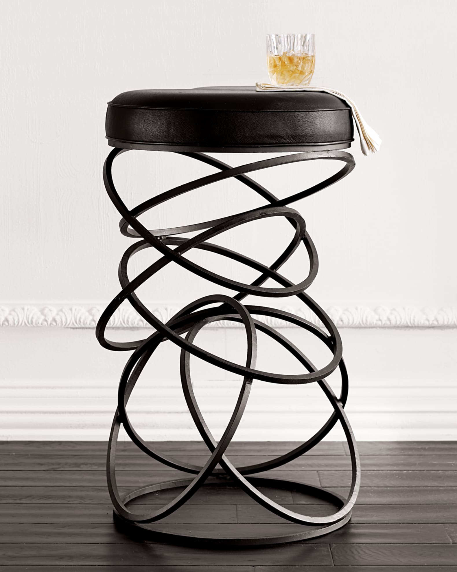 Global Views Dancing Circles Bar Stool, 30.25" | Neiman Marcus