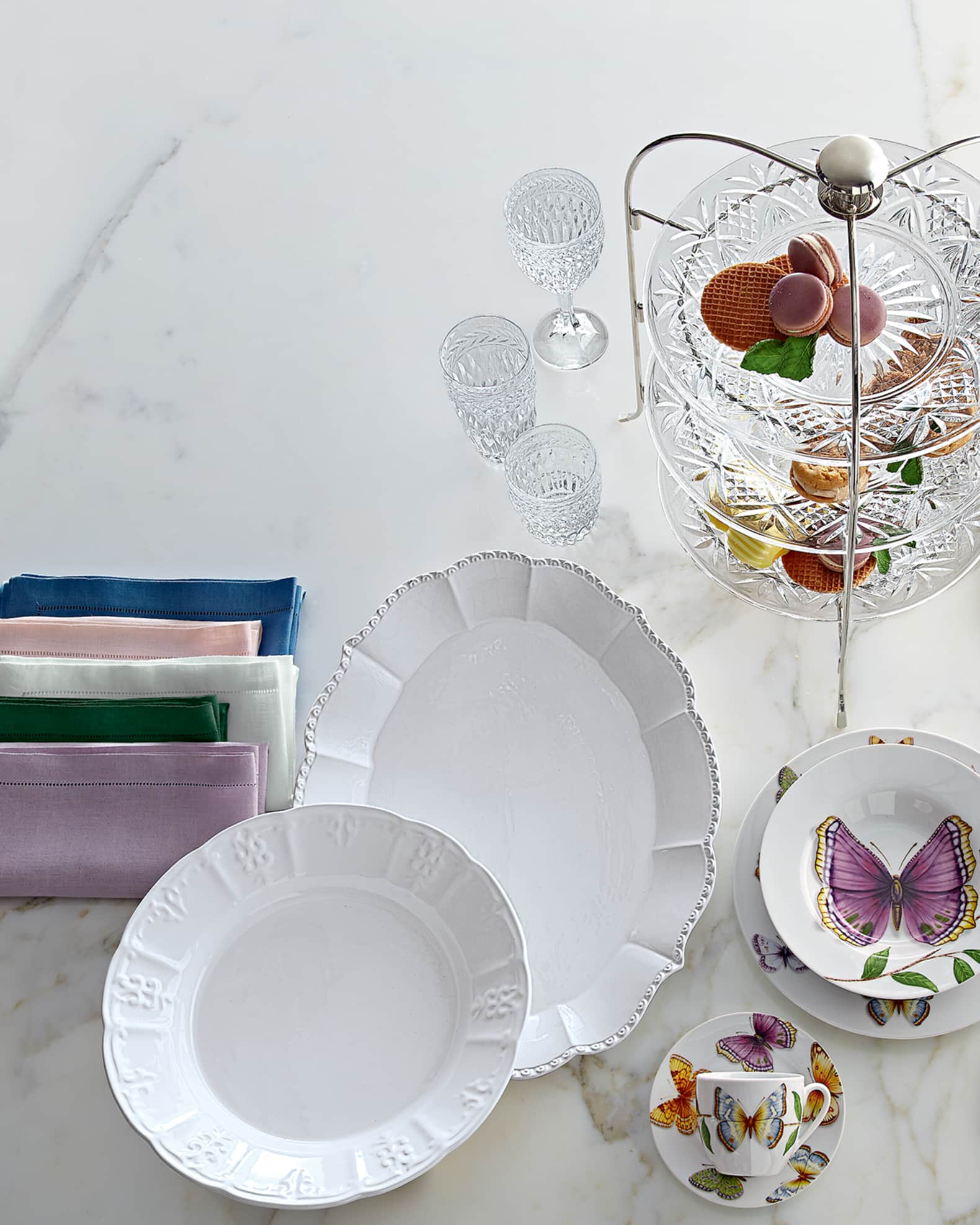 Godinger Dublin 3-Tier Serving Stand | Neiman Marcus