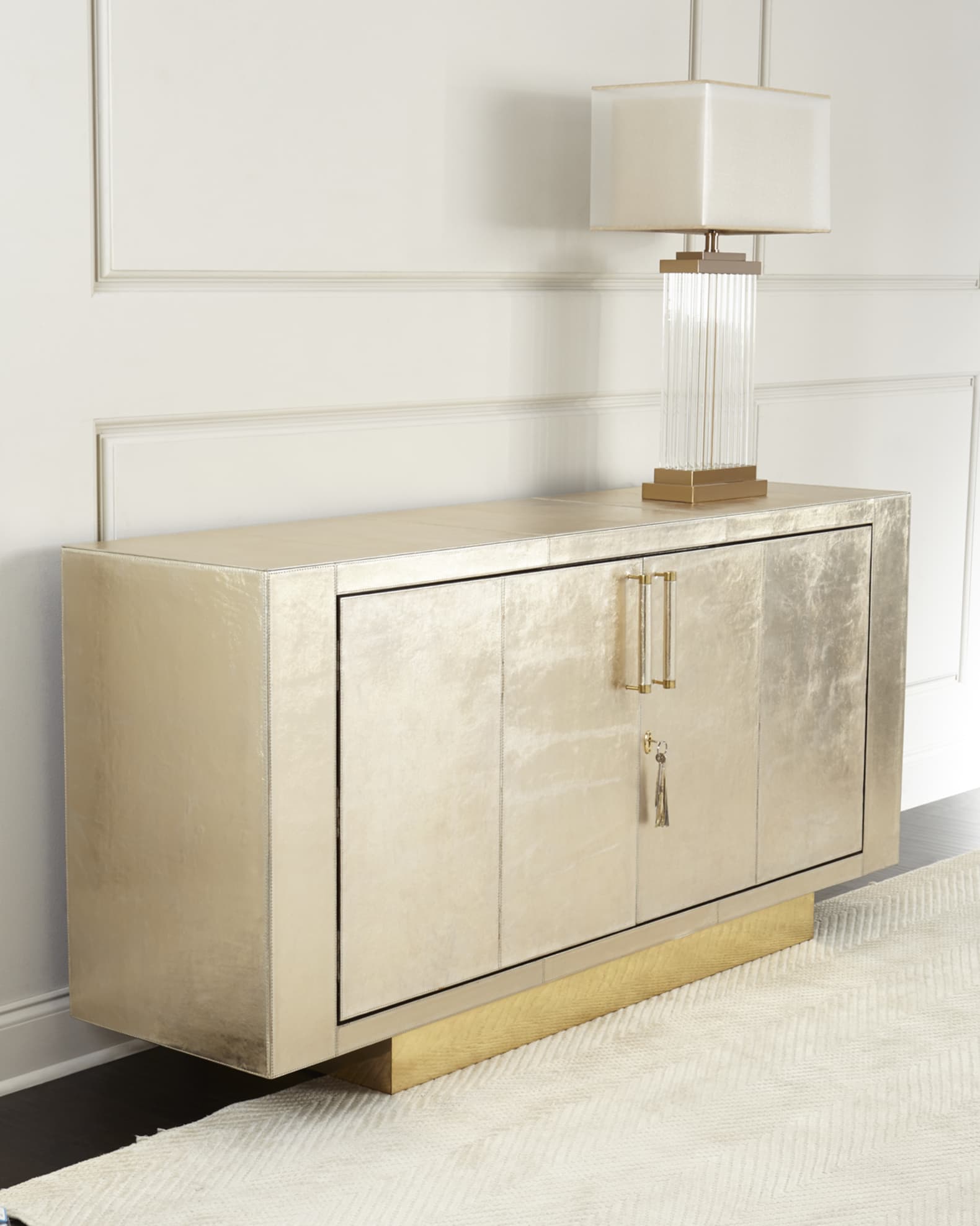 Butler Specialty Co Luna Leather Sideboard | Neiman Marcus