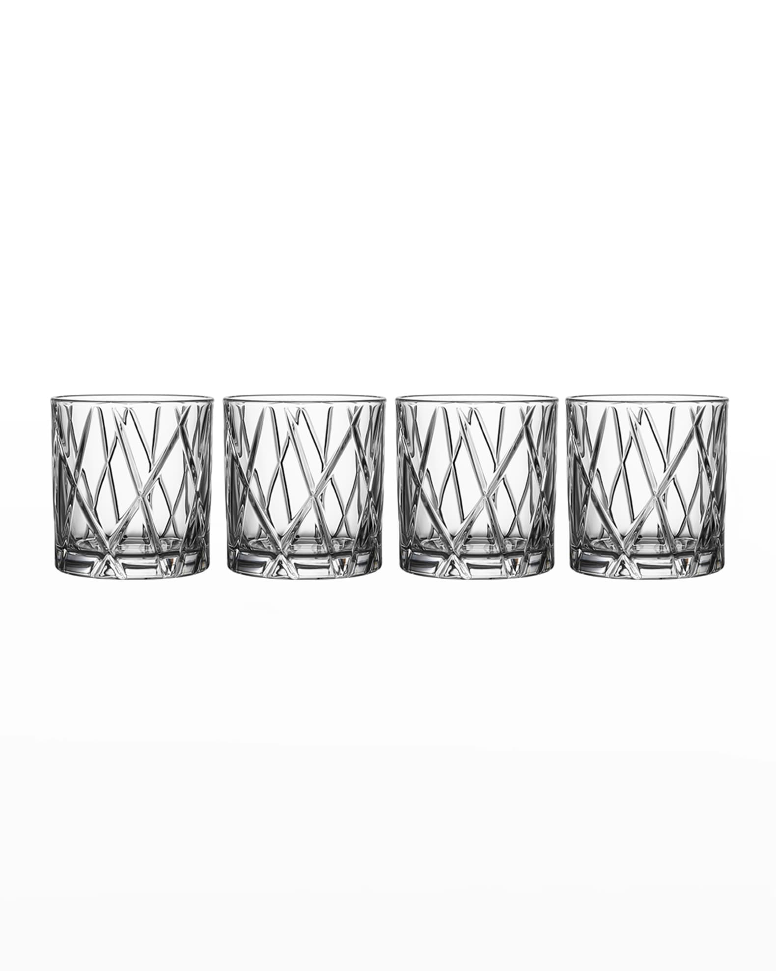 Orrefors City Double Old-Fashioneds, Set of 4 | Neiman Marcus