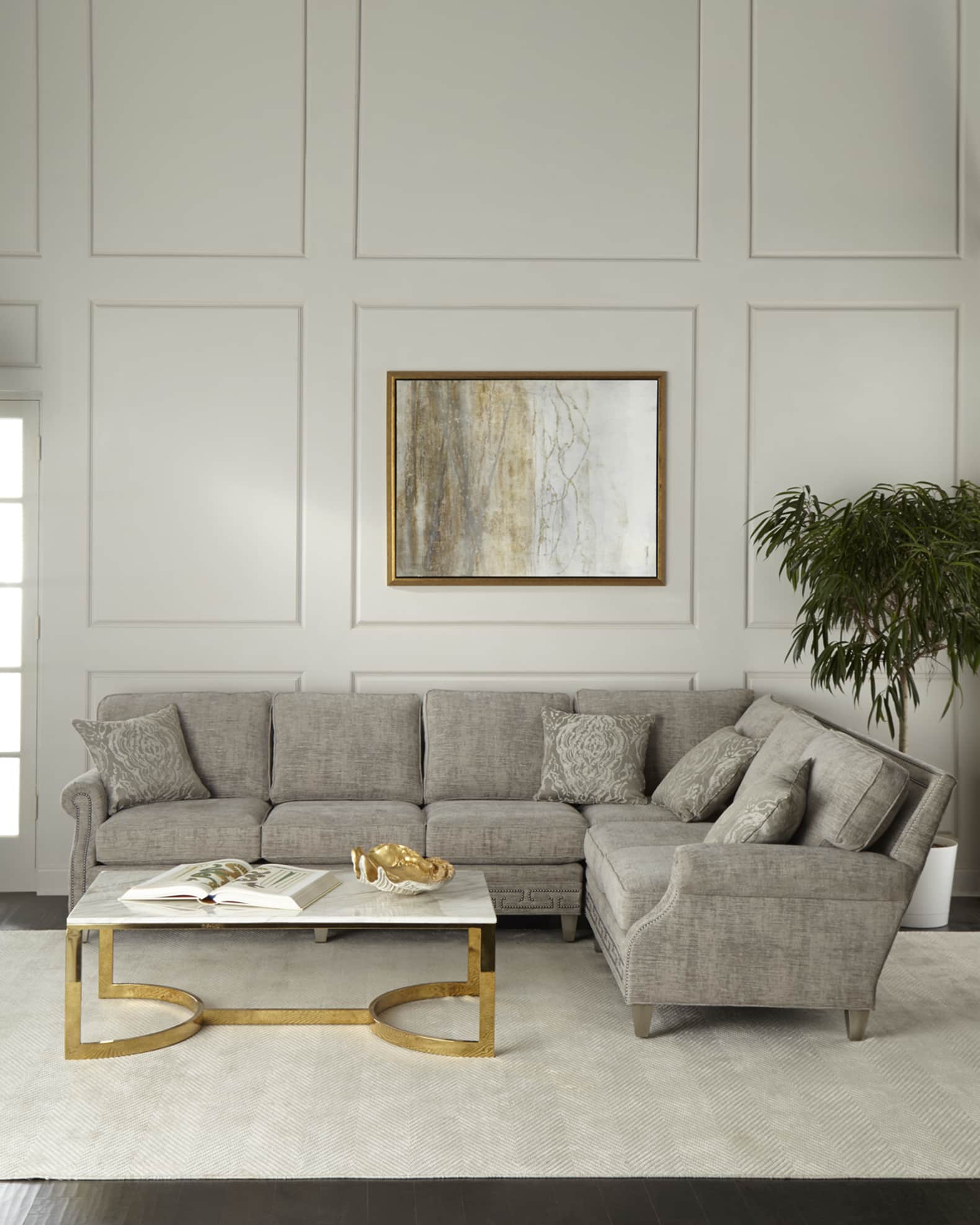 Massoud Molly Right-Side Sectional Sofa | Neiman Marcus