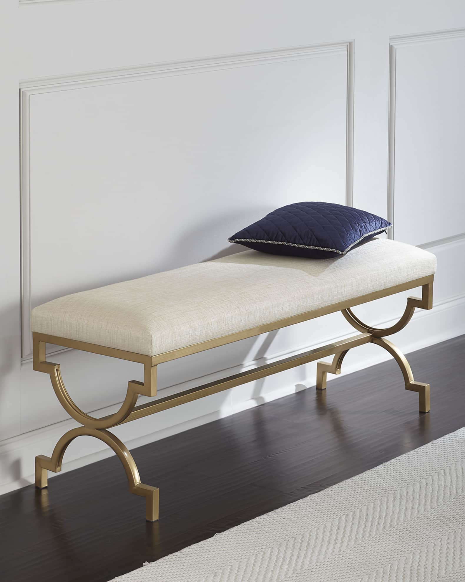 Pascal Linen Bench | Neiman Marcus