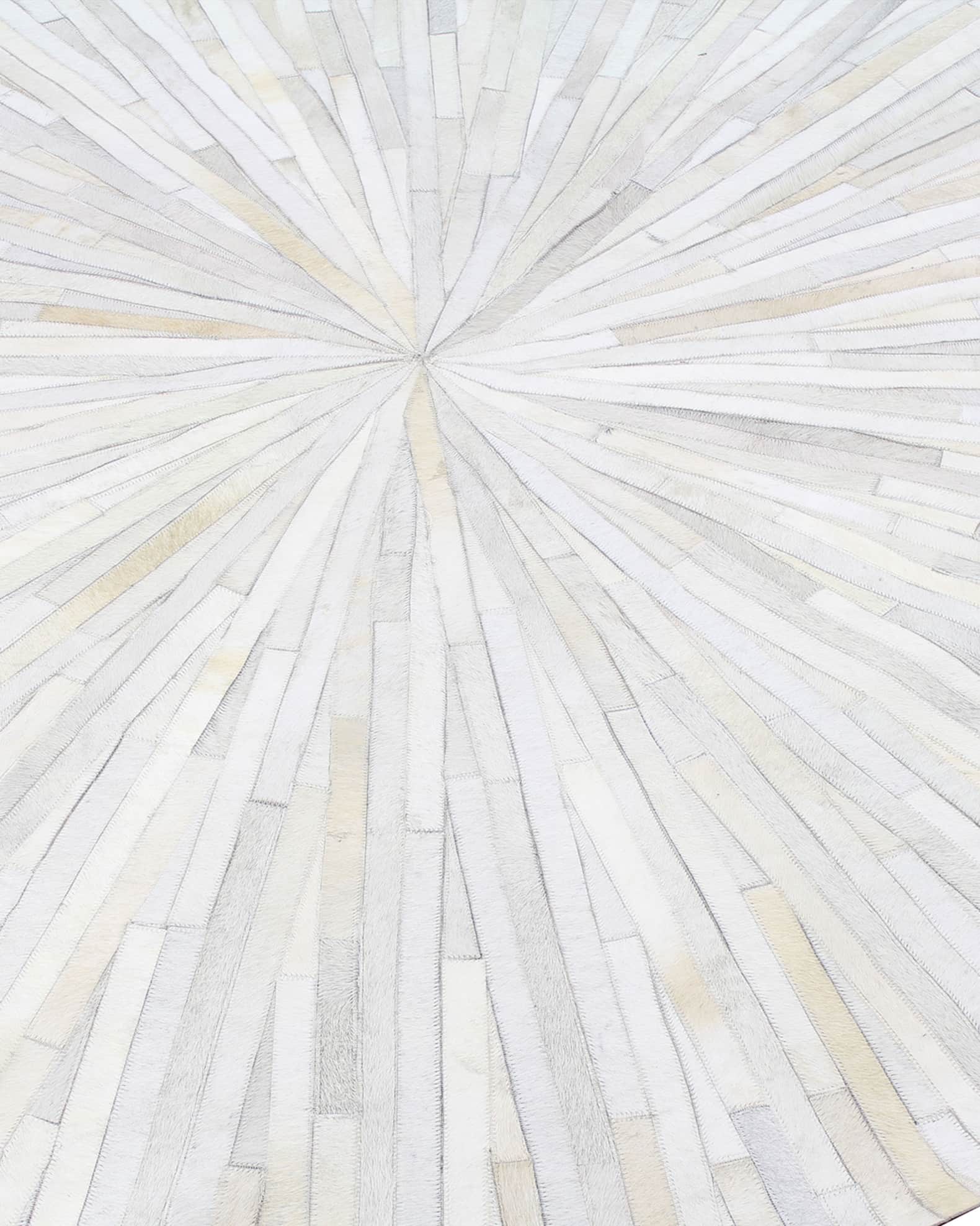 Eli Round Hairhide Rug, 8' Round | Neiman Marcus