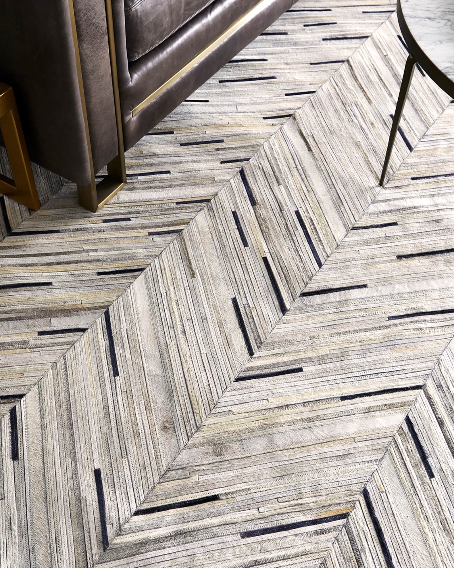 Exquisite Rugs Aquinnah Hair on Hide Rug, 10' x 14' | Neiman Marcus