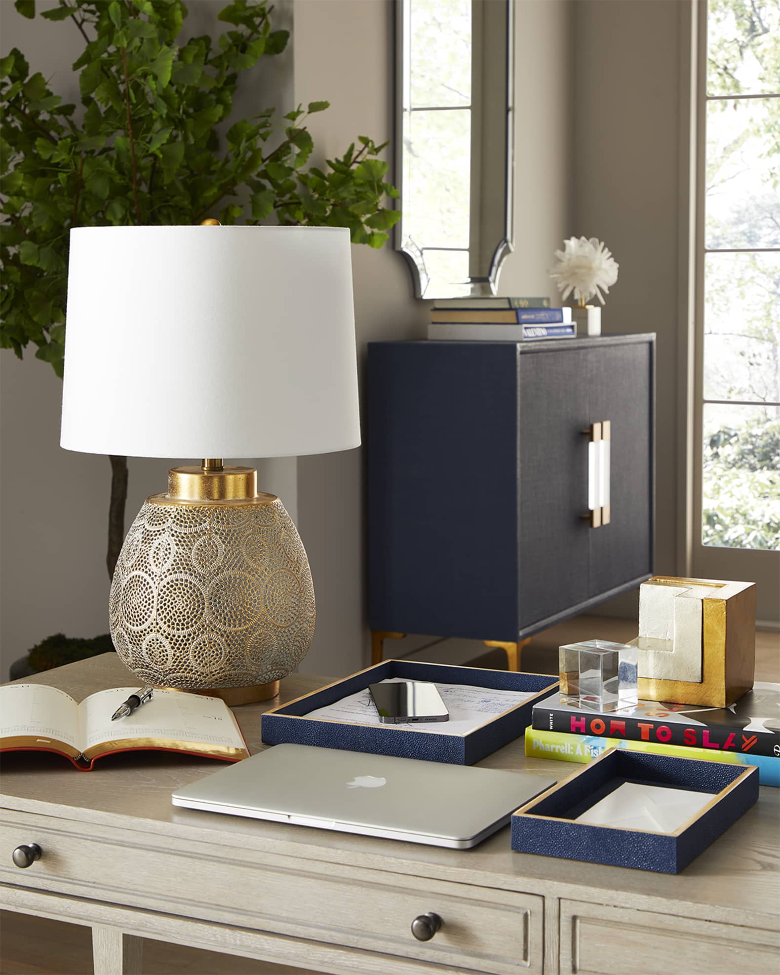 Pigeon and Poodle Manchester Vanity Tray Set | Neiman Marcus