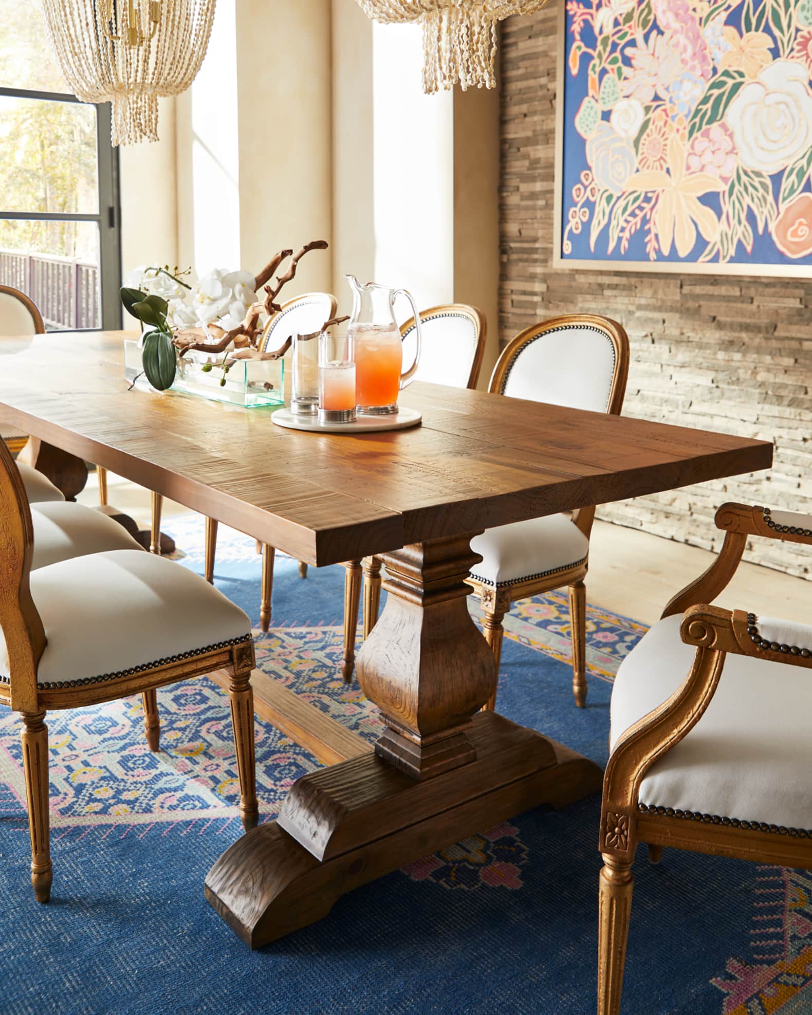 Four Hands Durham Trestle Dining Table | Neiman Marcus