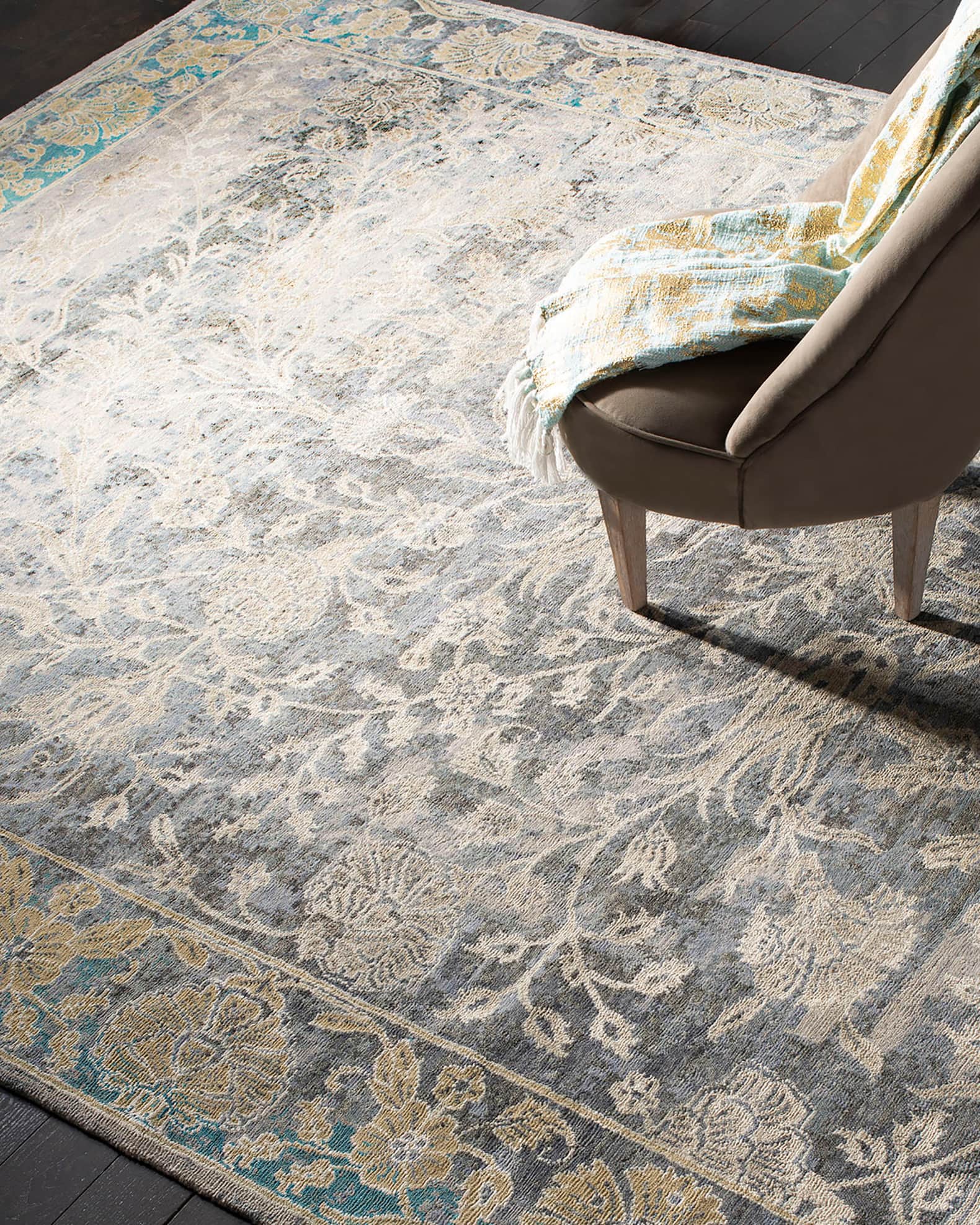 Aidric Hand-Knotted Rug | Neiman Marcus