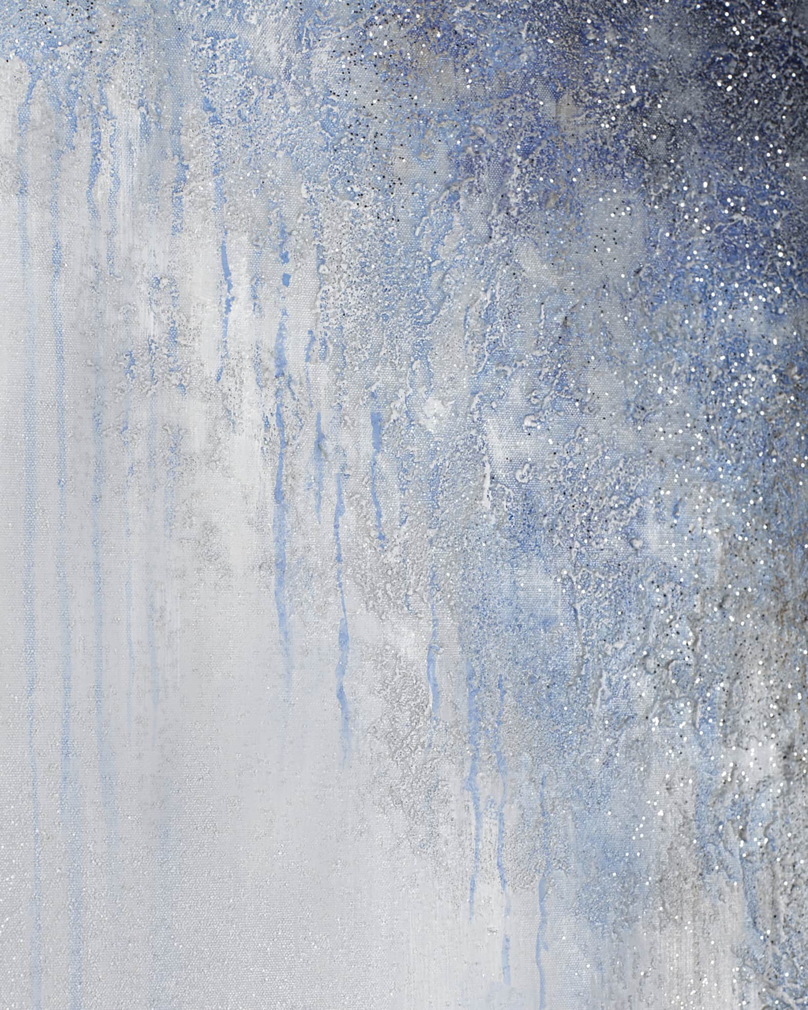 Triptych Colors in Blue Hand-Painted Art on Canvas | Neiman Marcus