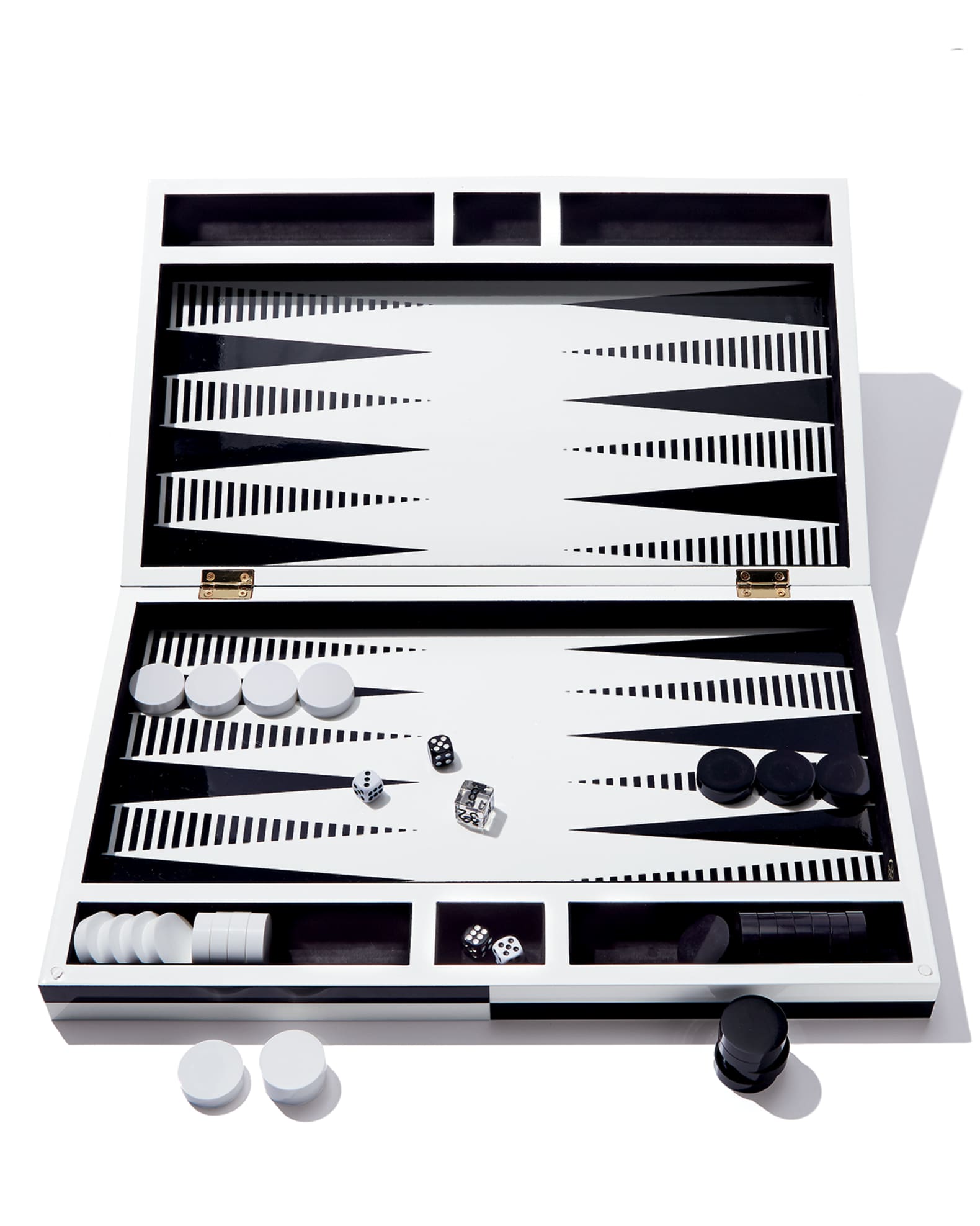 Jonathan Adler Optical Illusion Art Backgammon Set | Neiman Marcus