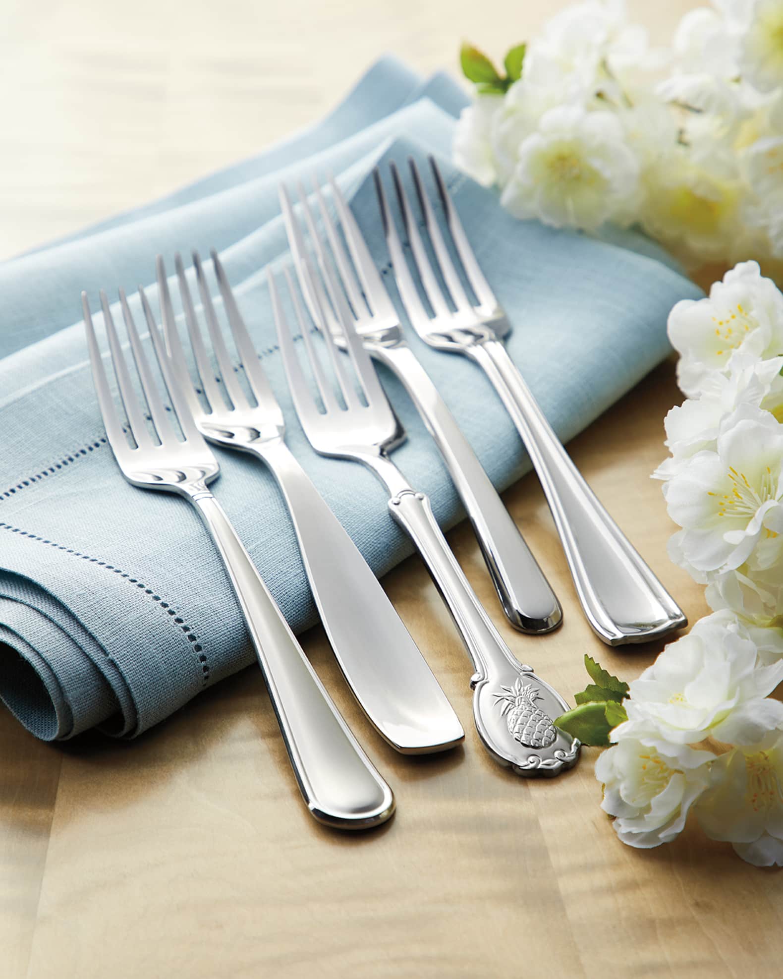 Nambe Aura 45-Piece Flatware Set | Neiman Marcus