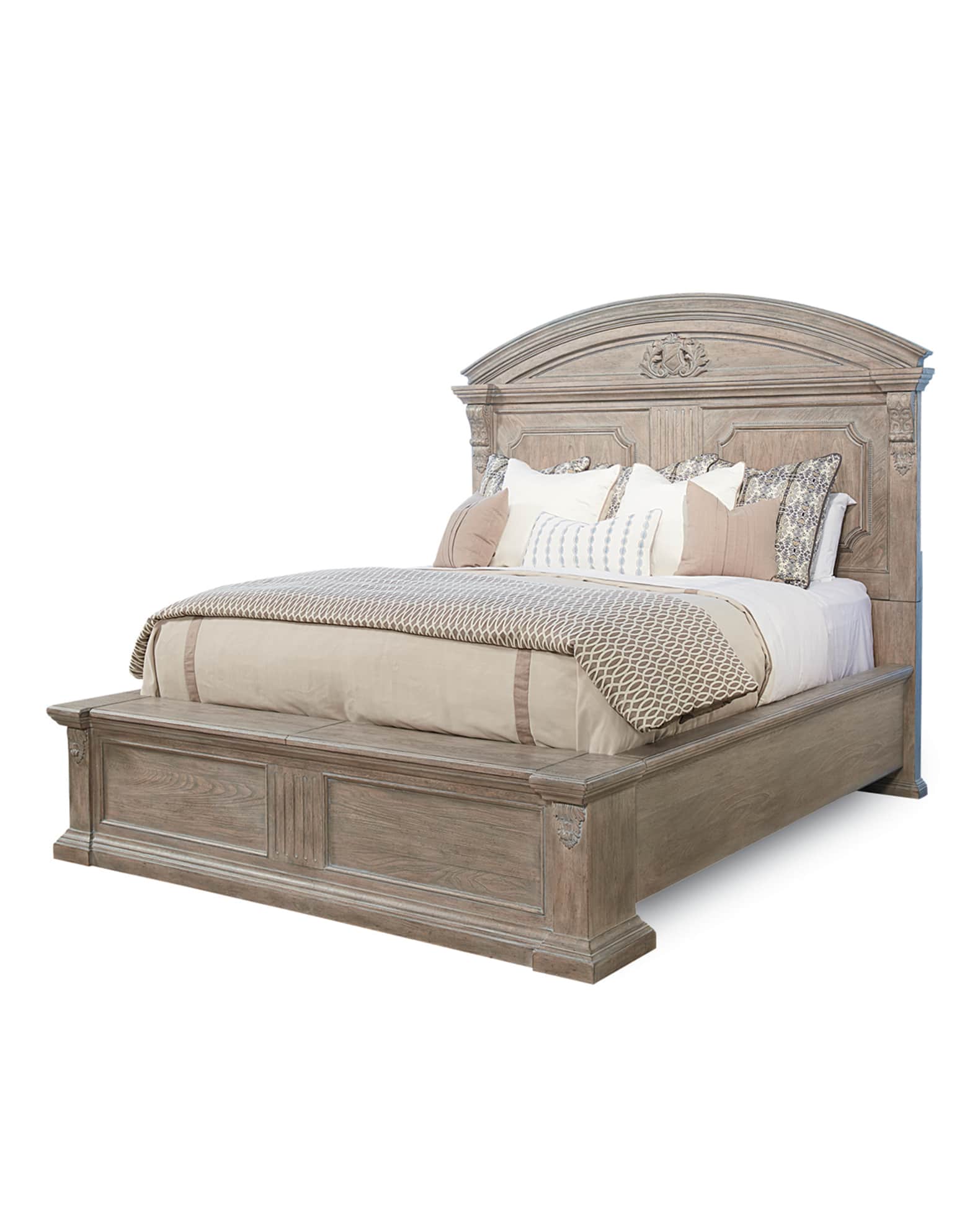 A.R.T. Furniture Chambers King Panel Bed with Cedar Storage Neiman Marcus