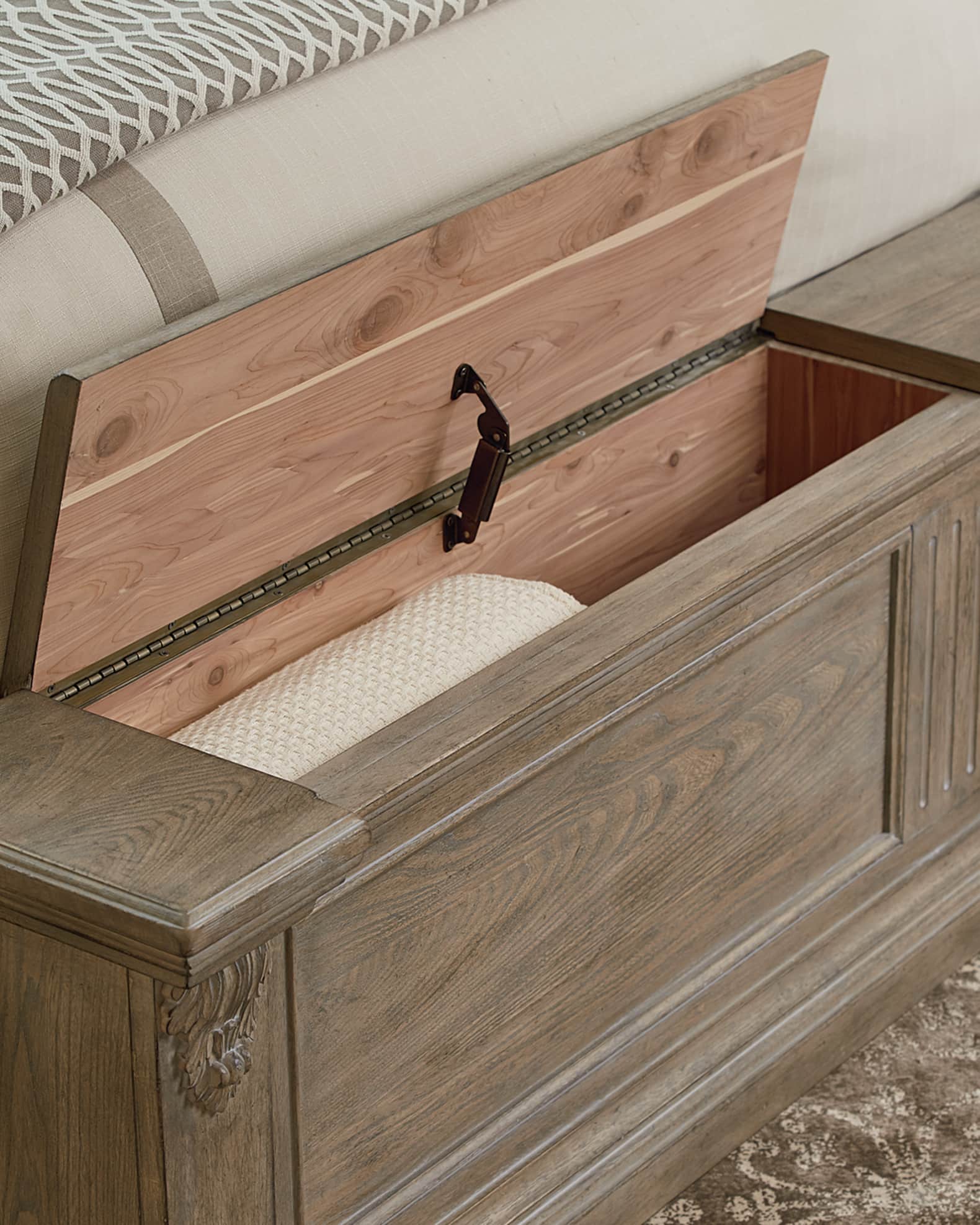 A.R.T. Furniture Chambers Queen Panel Bed with Cedar Storage | Neiman ...
