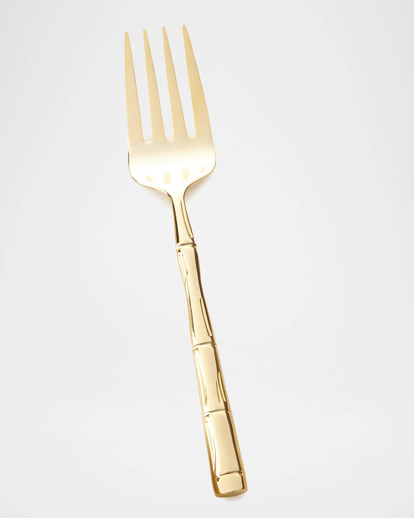 Wallace Silversmiths Gold Bamboo Meat Fork | Neiman Marcus