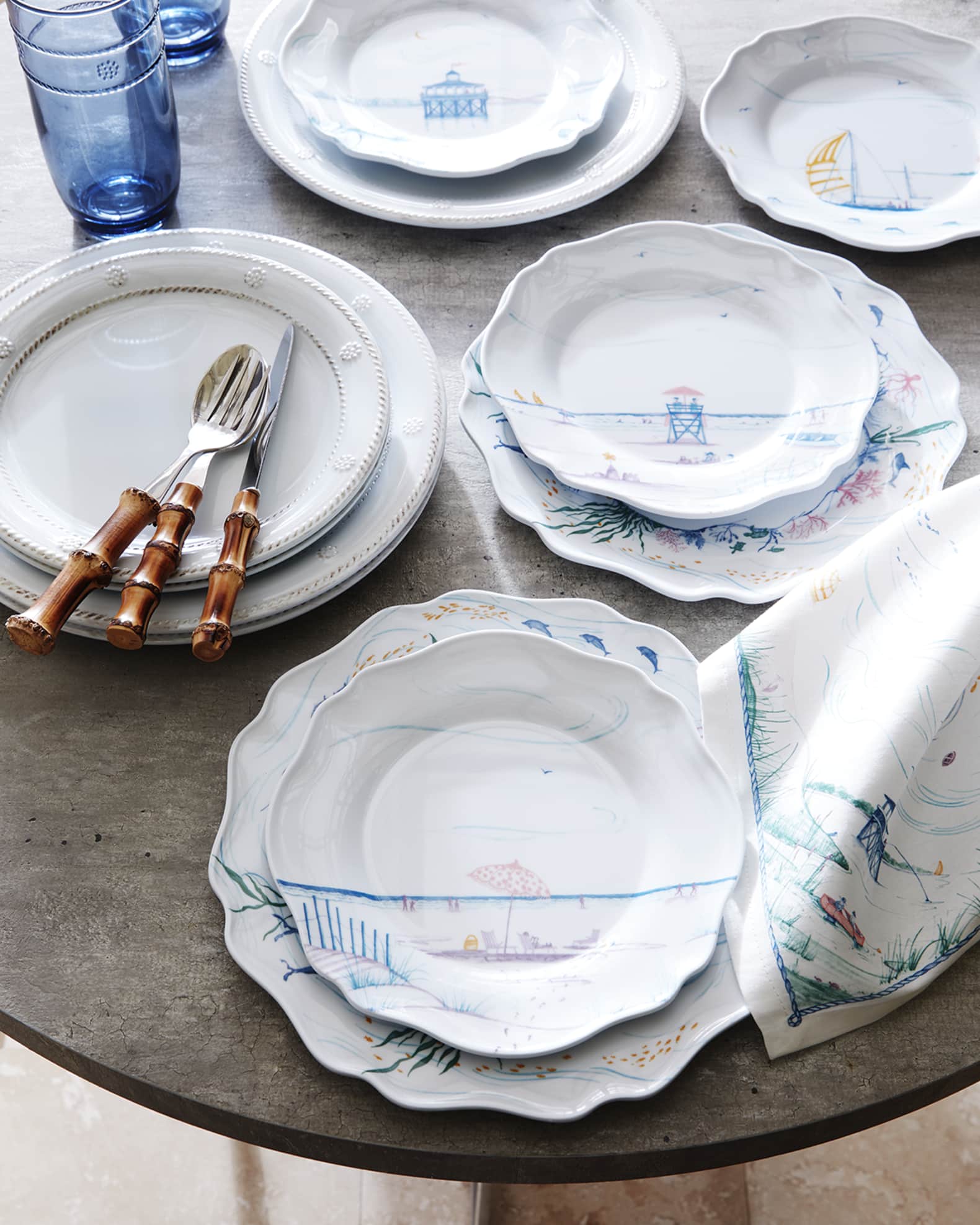 Juliska Five-Piece Bamboo Place Setting, Natural | Neiman Marcus