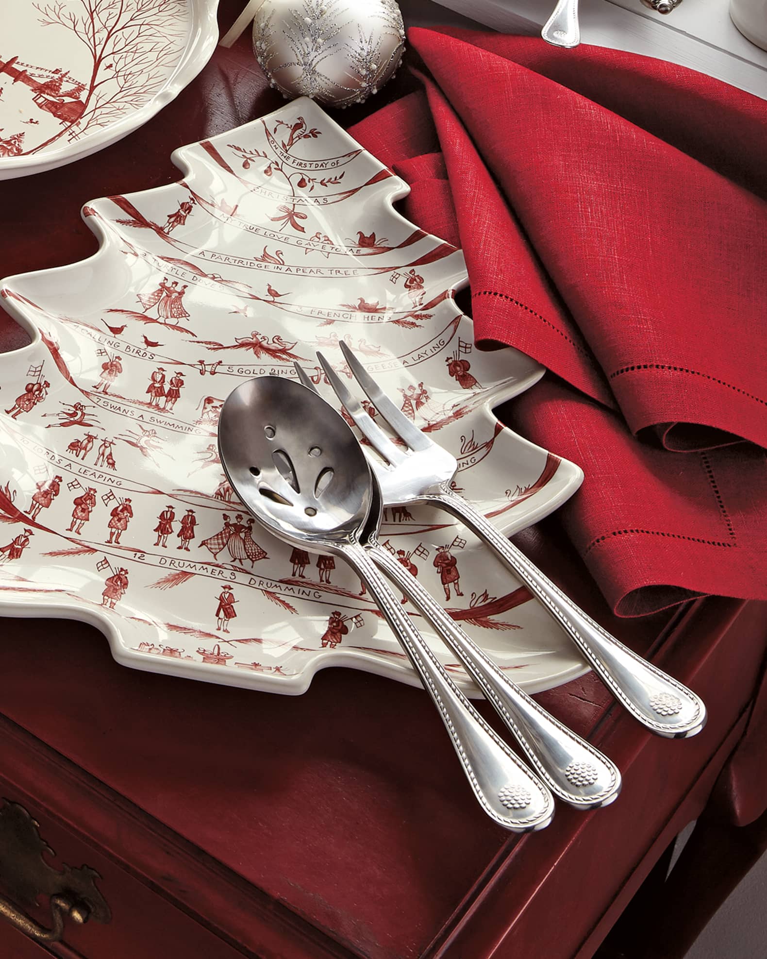 Juliska 5-Piece Berry & Thread Bright Satin Hostess Set | Neiman Marcus