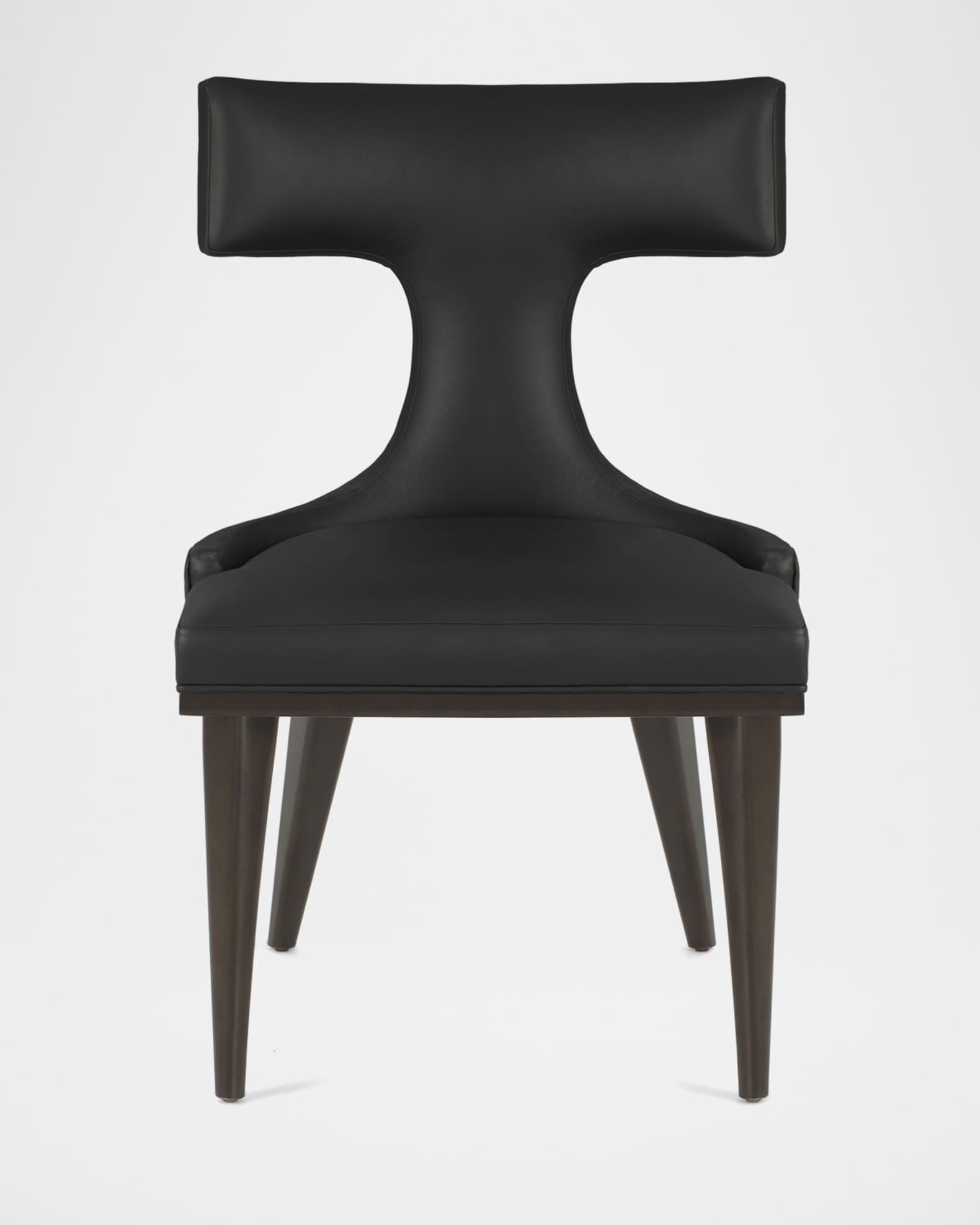 Michael CF Chan for Global Views Anvil-Back Leather Dining Chair ...