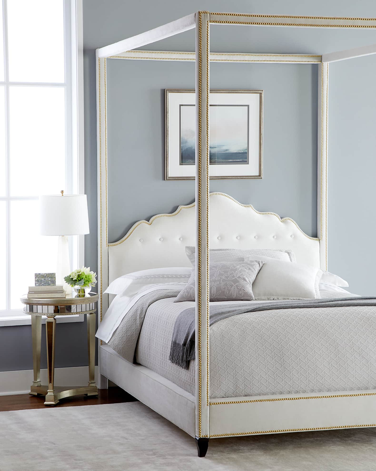 Athena Queen Canopy Bed | Neiman Marcus