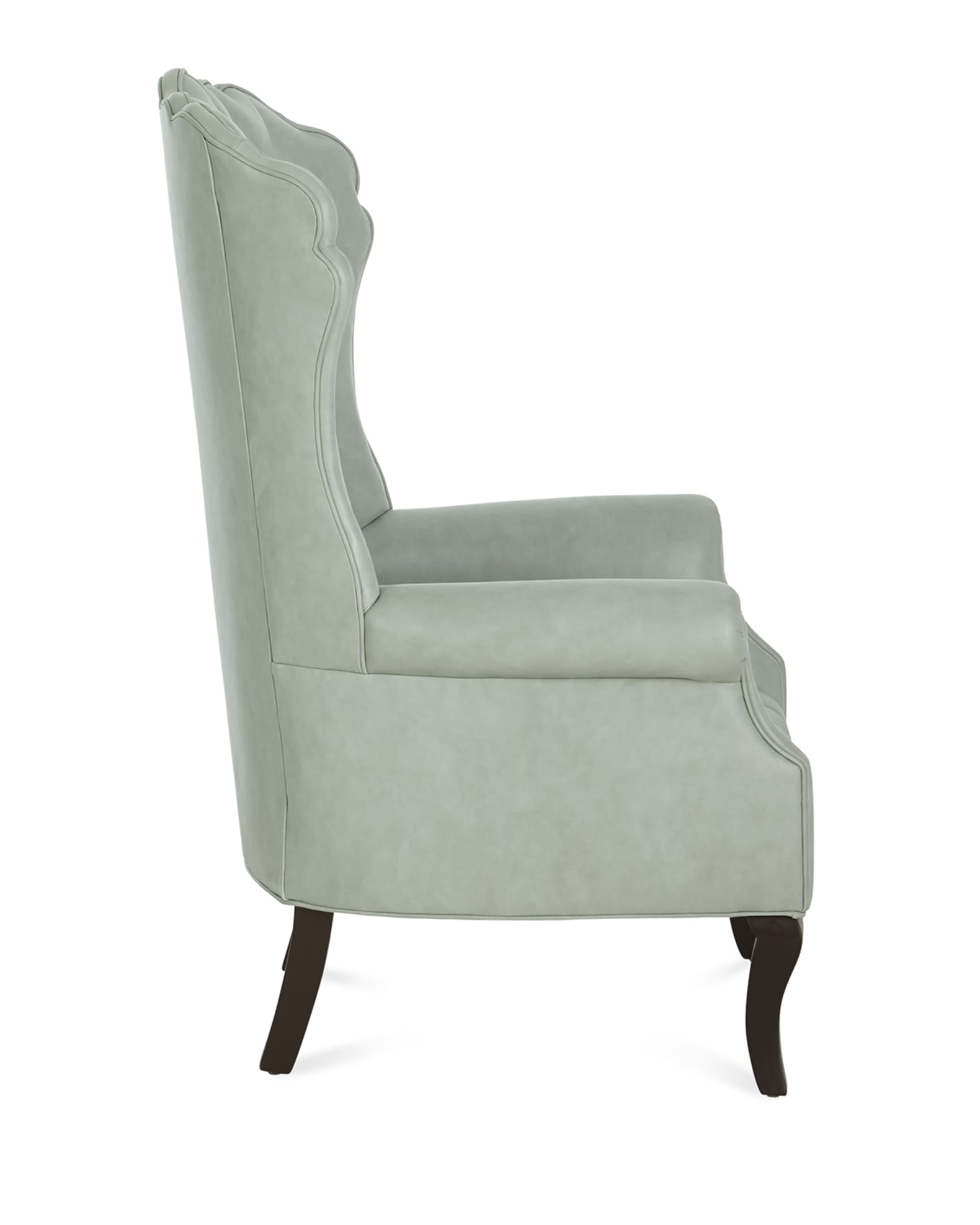 Haute House Ariel Leather Tufted Accent Chair | Neiman Marcus