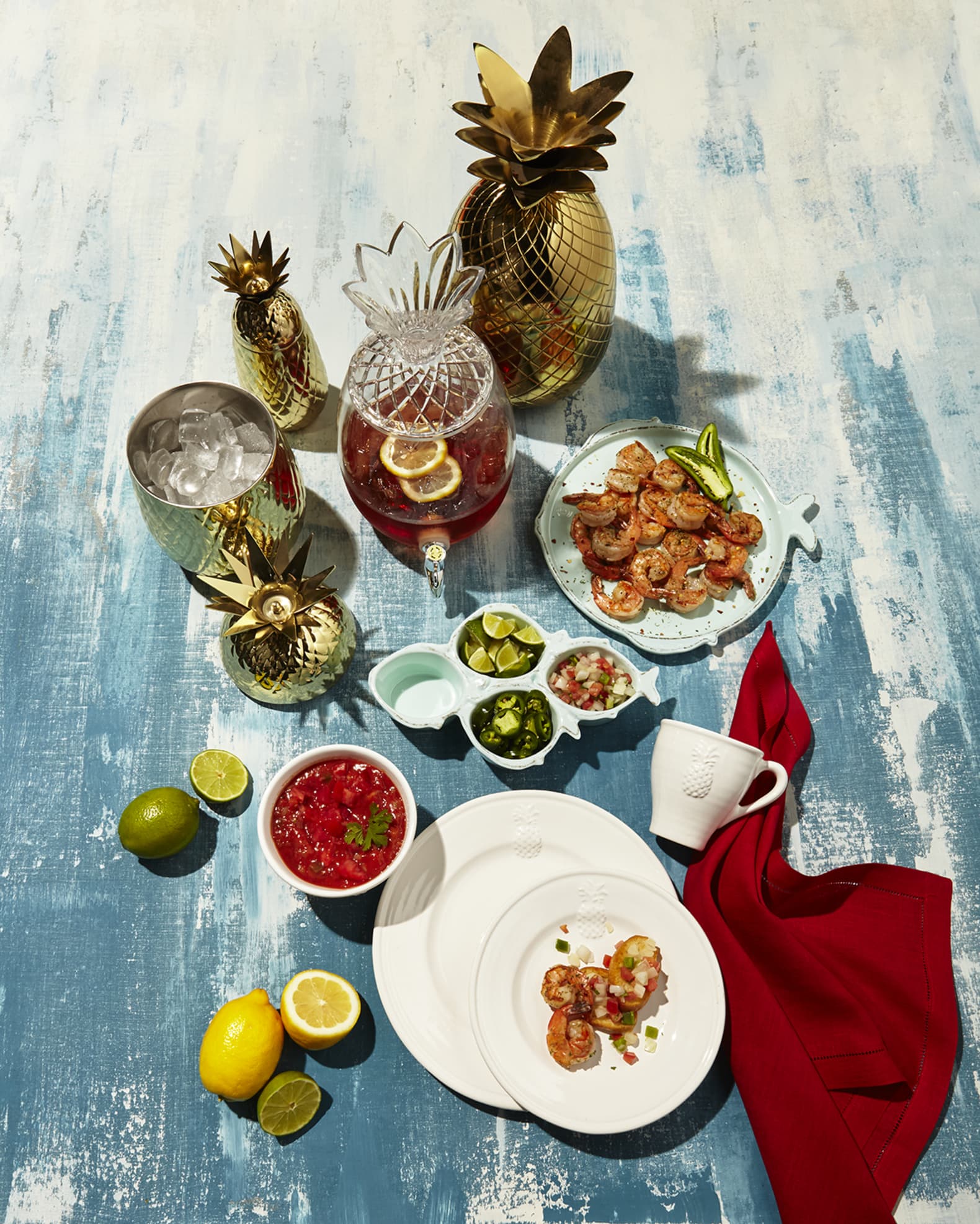 Neiman Marcus 16-Piece Pineapple Dinnerware Service | Neiman Marcus