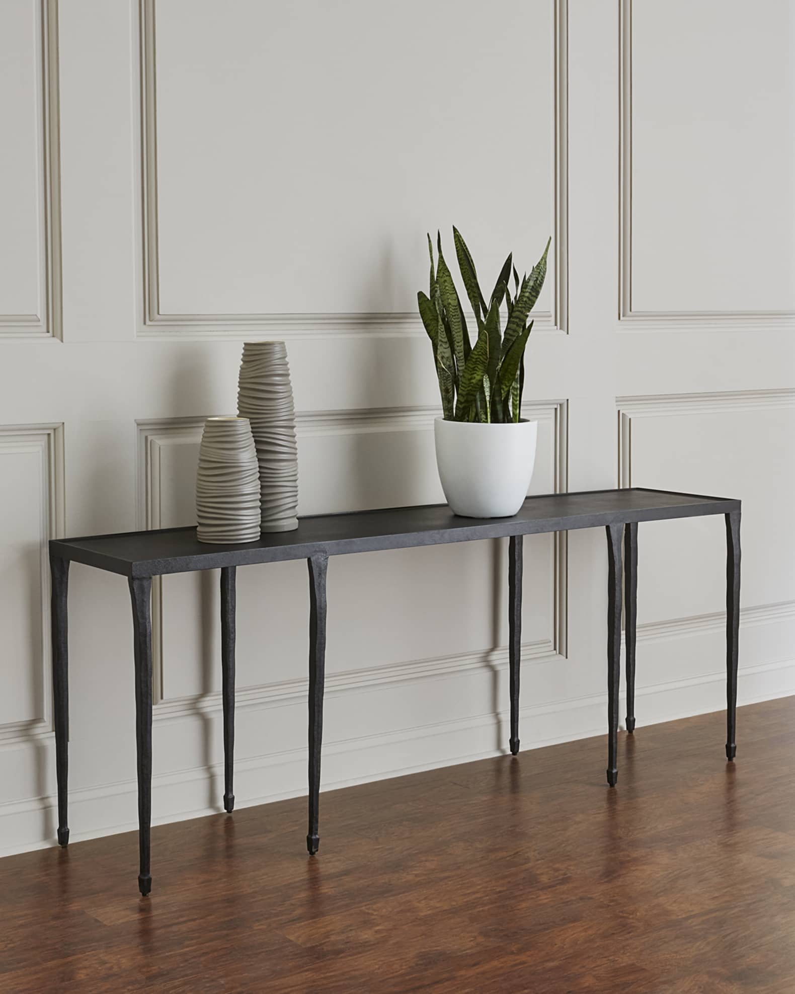 Bernhardt Interiors Halden Wrought Iron Console Table | Neiman Marcus