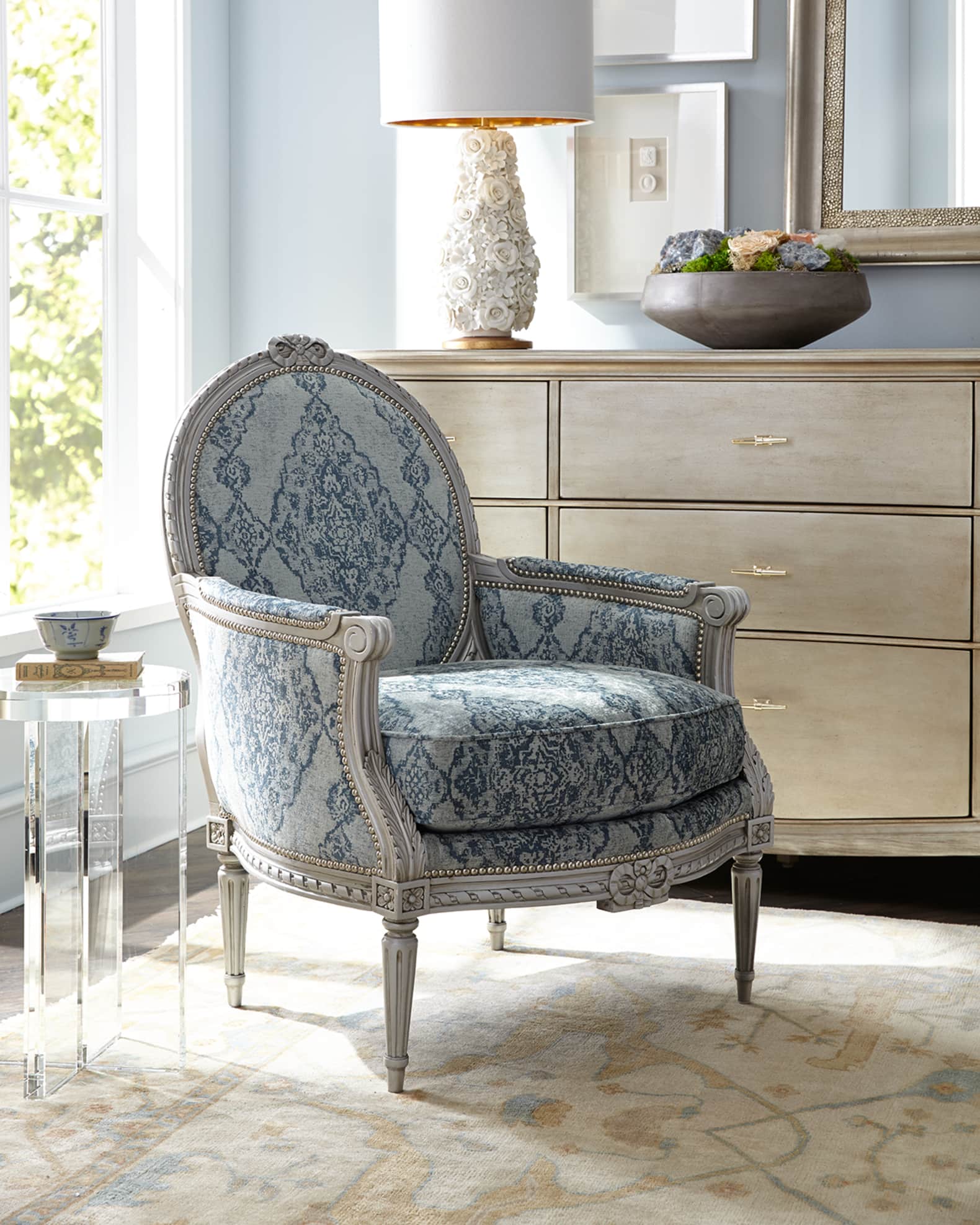 Massoud Miss Xander Accent Chair | Neiman Marcus