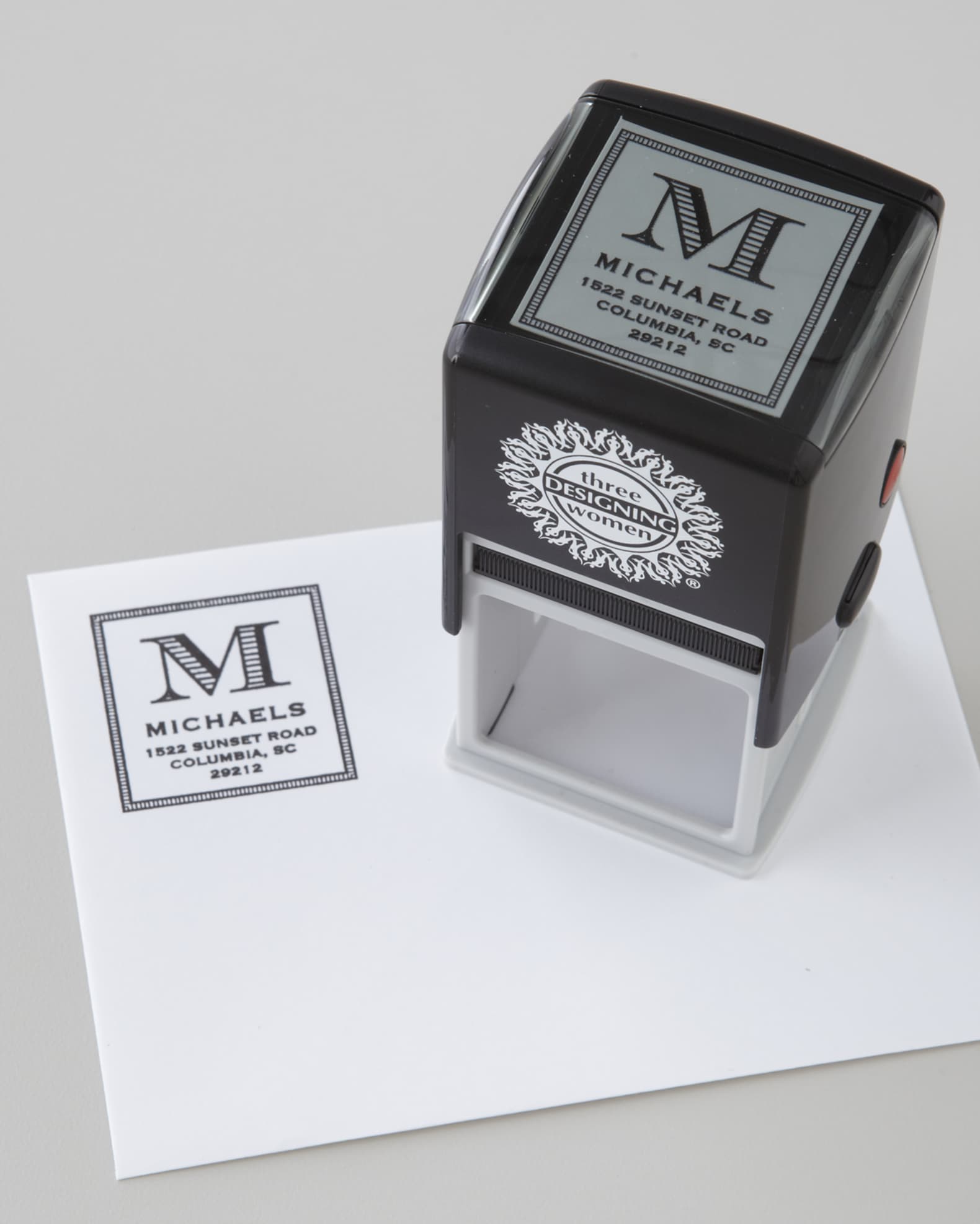 Three Designing Women Single Initial Address Stamp | Neiman Marcus