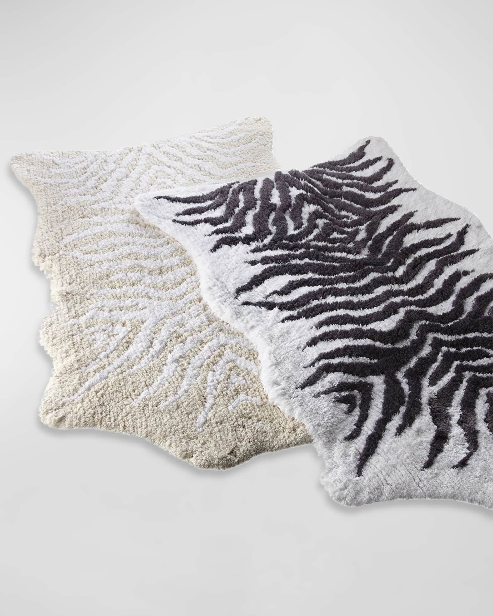 Graccioza Mountain Zebra Bath Rug, 35" x 59" | Neiman Marcus