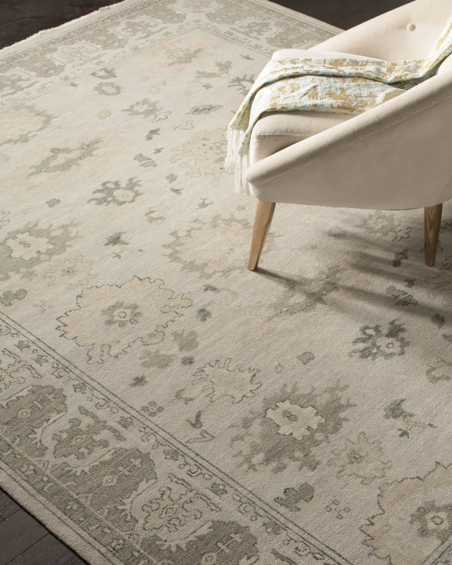 Dashiell Hand-Knotted Oushak Rug | Neiman Marcus