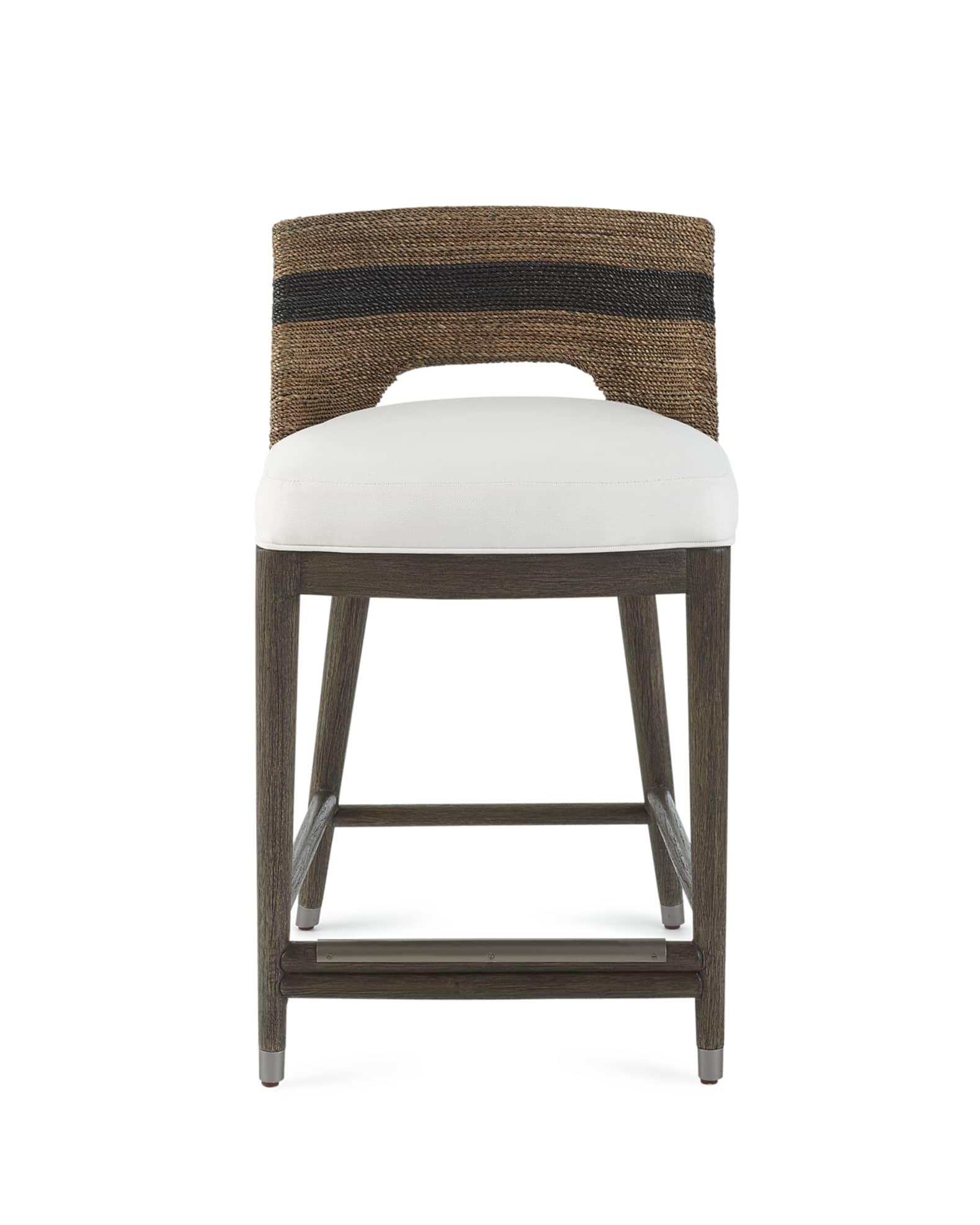 Palecek Fritz Rope Counter Stool, 24" | Neiman Marcus