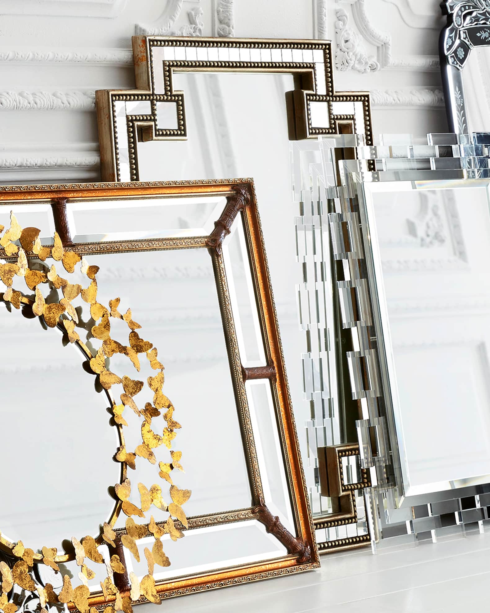John-Richard Collection Mosaic Mirror | Neiman Marcus