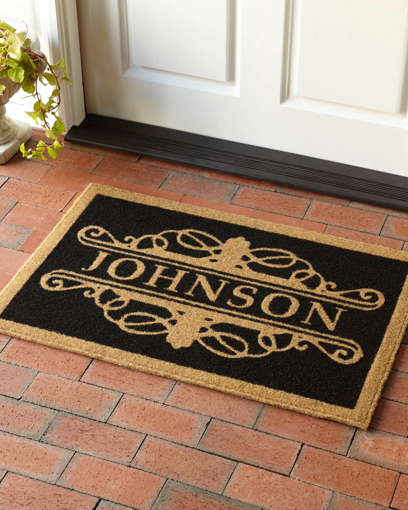 Custom Baldwin Monogram Rug, 2' x 3' | Neiman Marcus