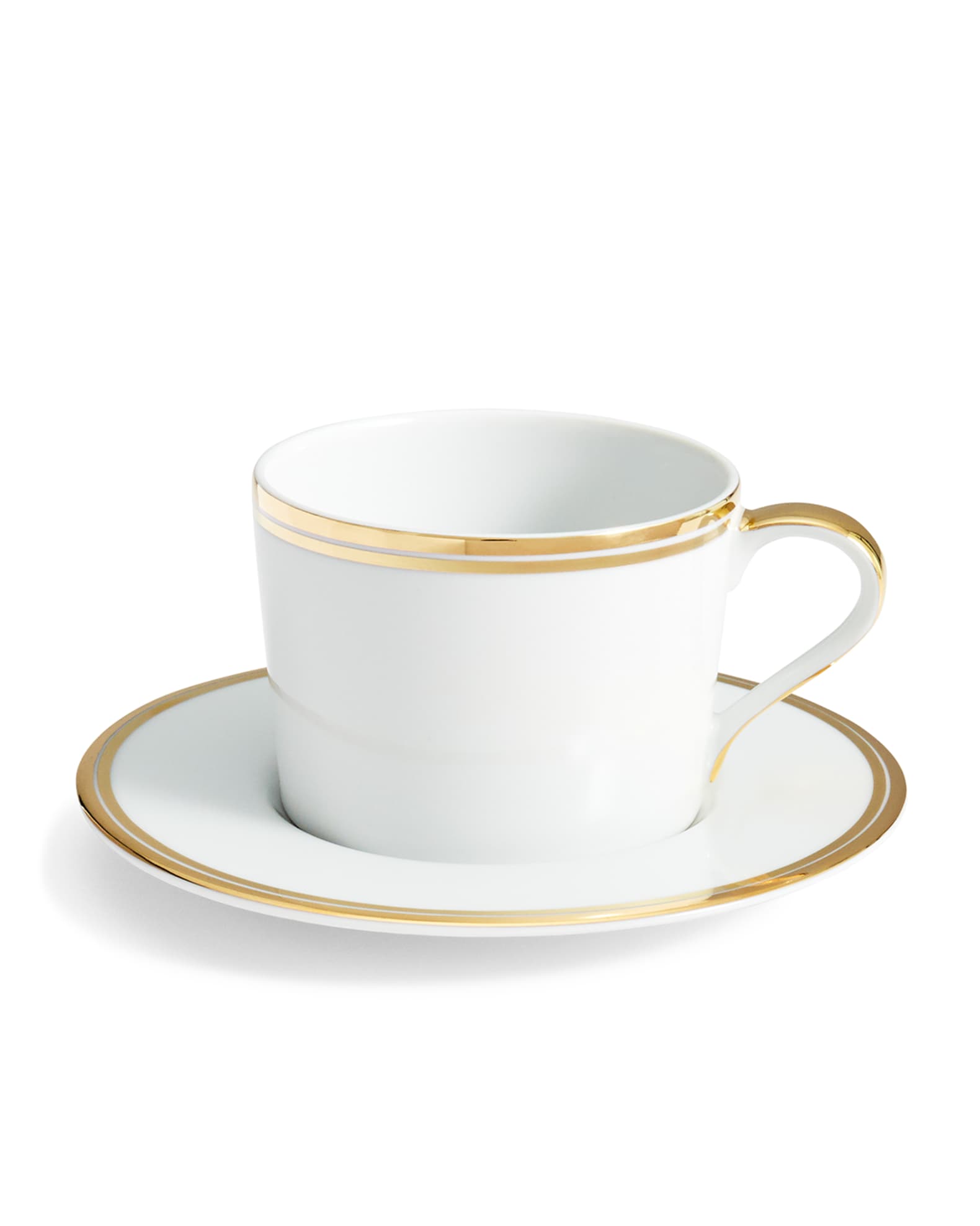Ralph Lauren Home Wilshire Tea Cup and Saucer, Gold | Neiman Marcus