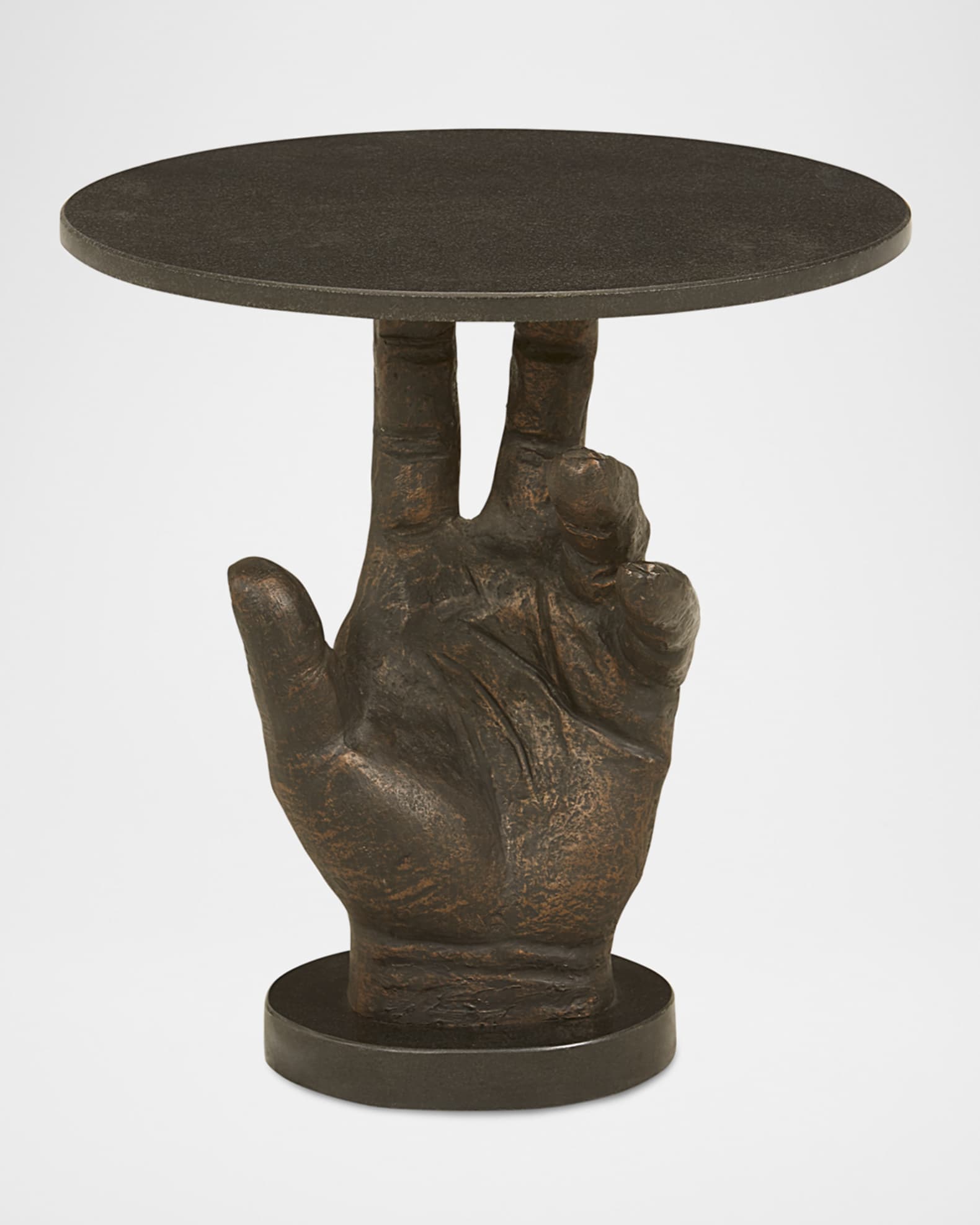 Global Views Poe Hand Styled Side Table | Neiman Marcus